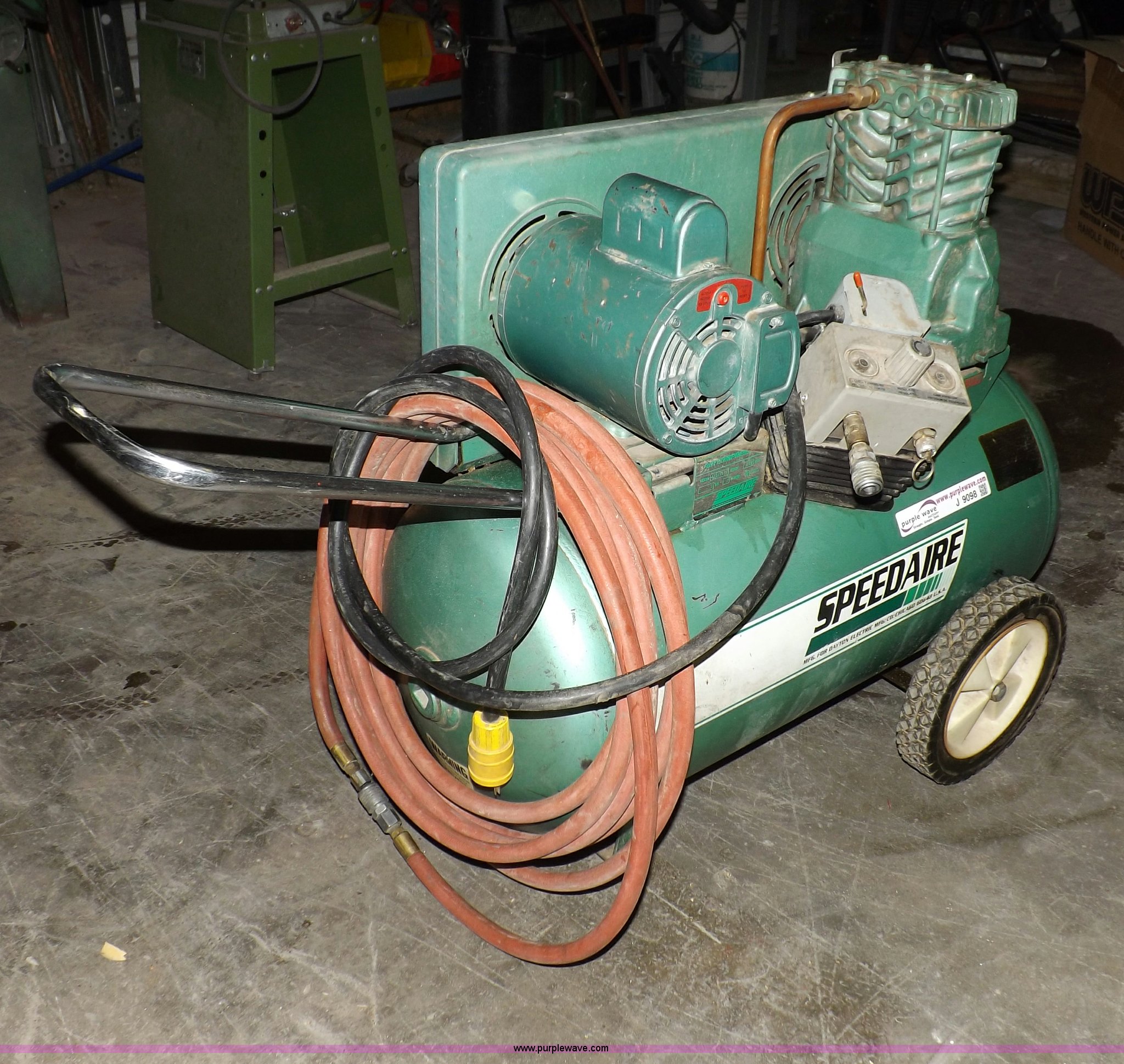 Speedaire air compressor in Garden City, KS | Item J9098 sold | Purple Wave
