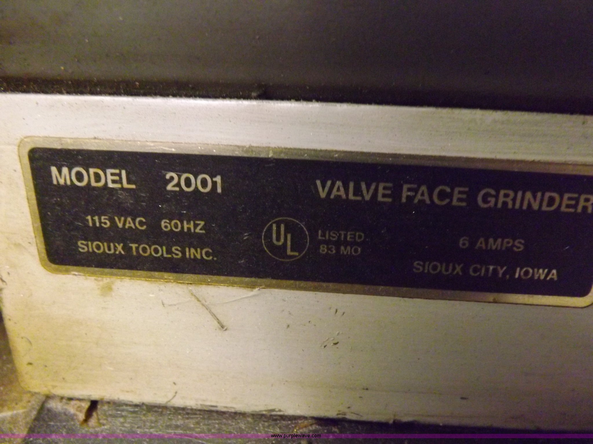 Sioux 2001 valve grinder in Garden City, KS | Item J9132 sold | Purple Wave