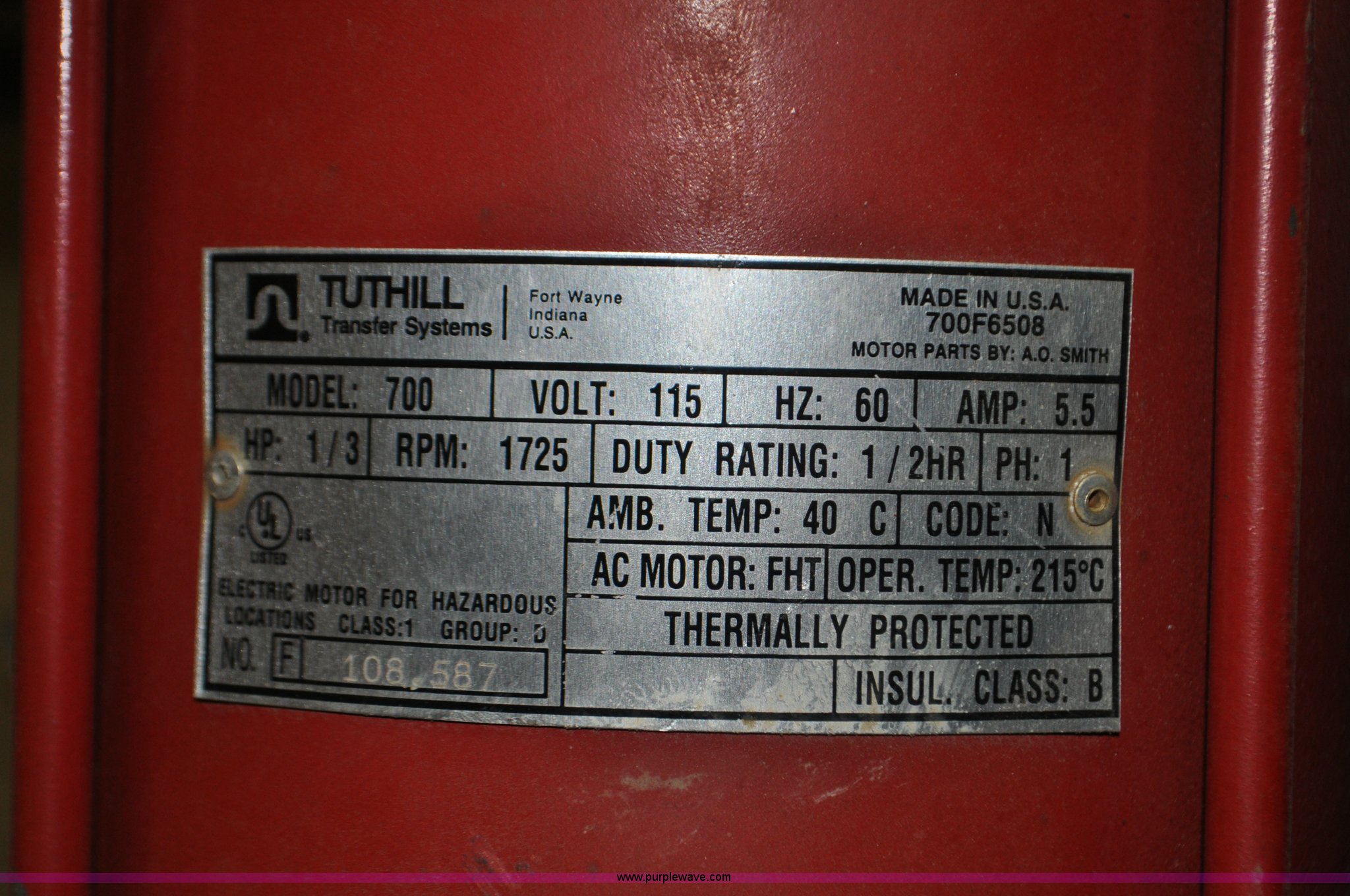 Fill Rite FR700 fuel pump in Rapid City, SD | Item C3269 sold | Purple Wave