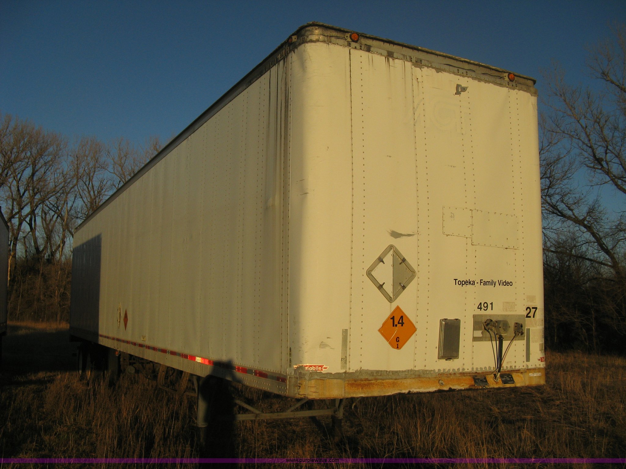 1995 Trailmobile 48' dry van trailer in Inman, KS | Item M9129 sold ...