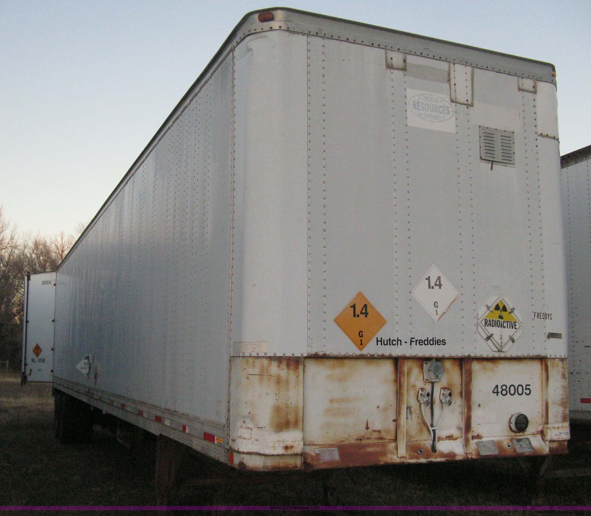 1984 Trailmobile 48' dry van trailer in Inman, KS | Item M9134 sold ...