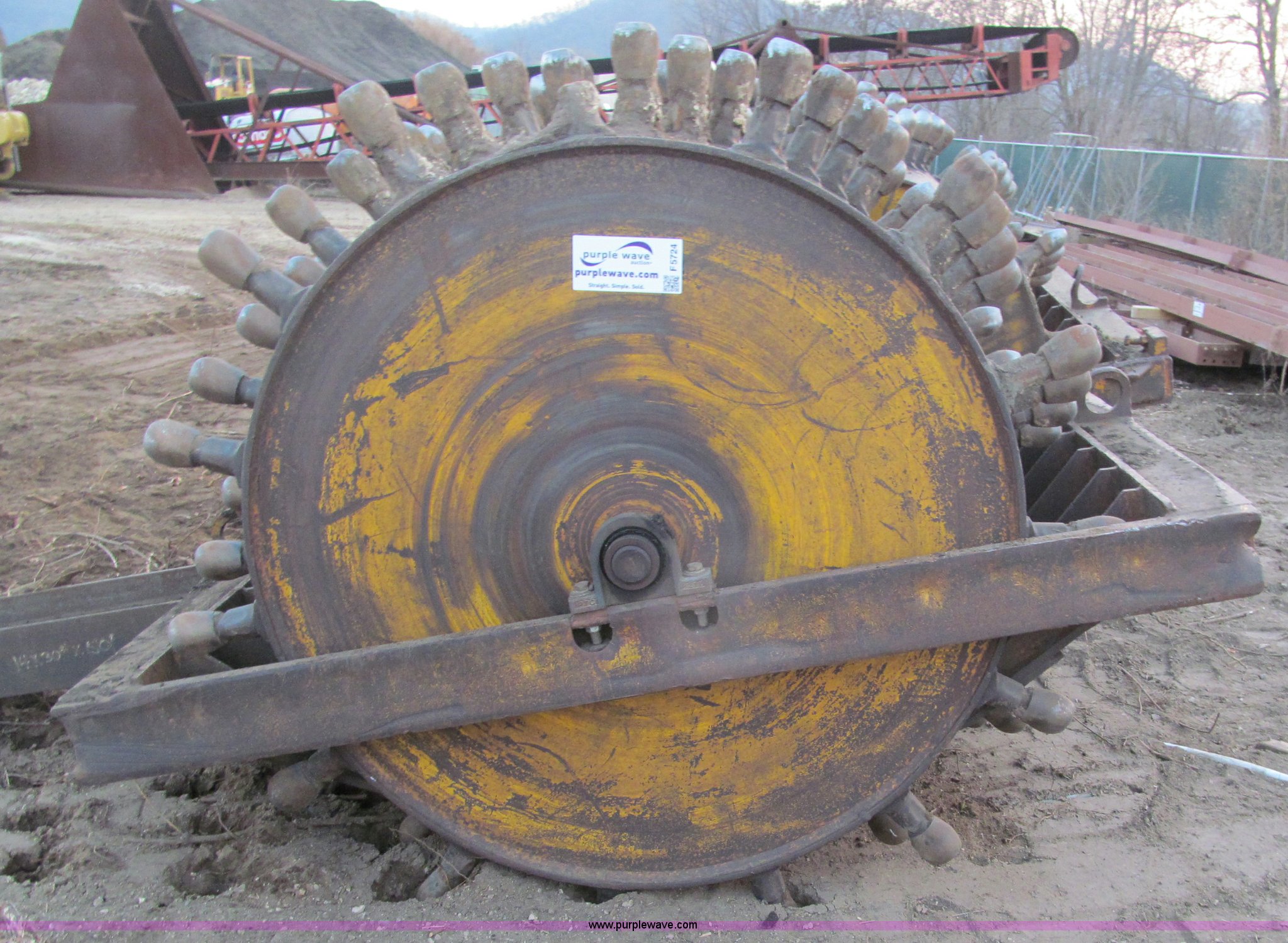 Tow behind pad foot compactor in Winona, MN | Item F5724 sold | Purple Wave