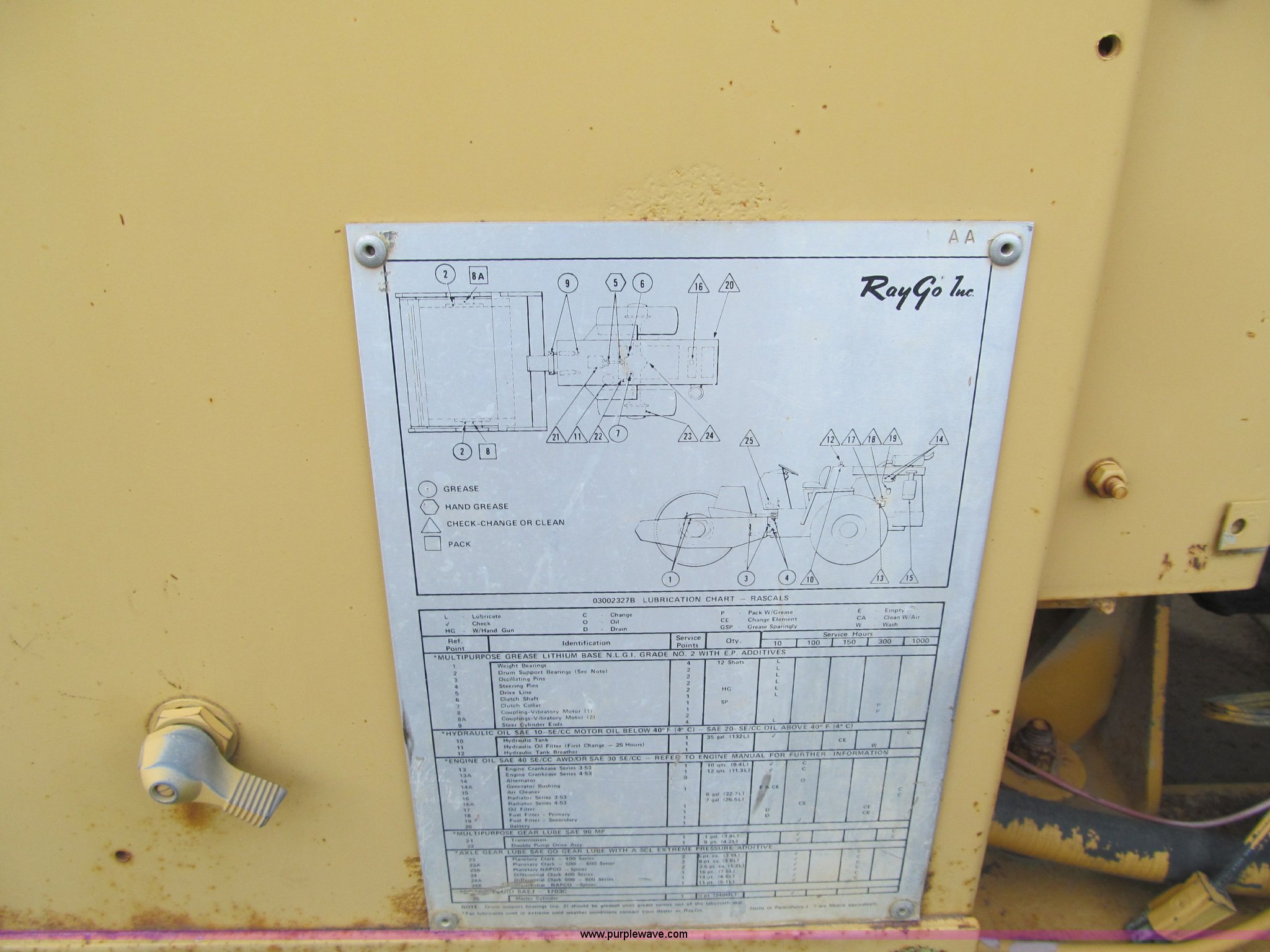 1977 Raygo Rascal 410A smooth drum vibratory roller in Harmony, MN ...