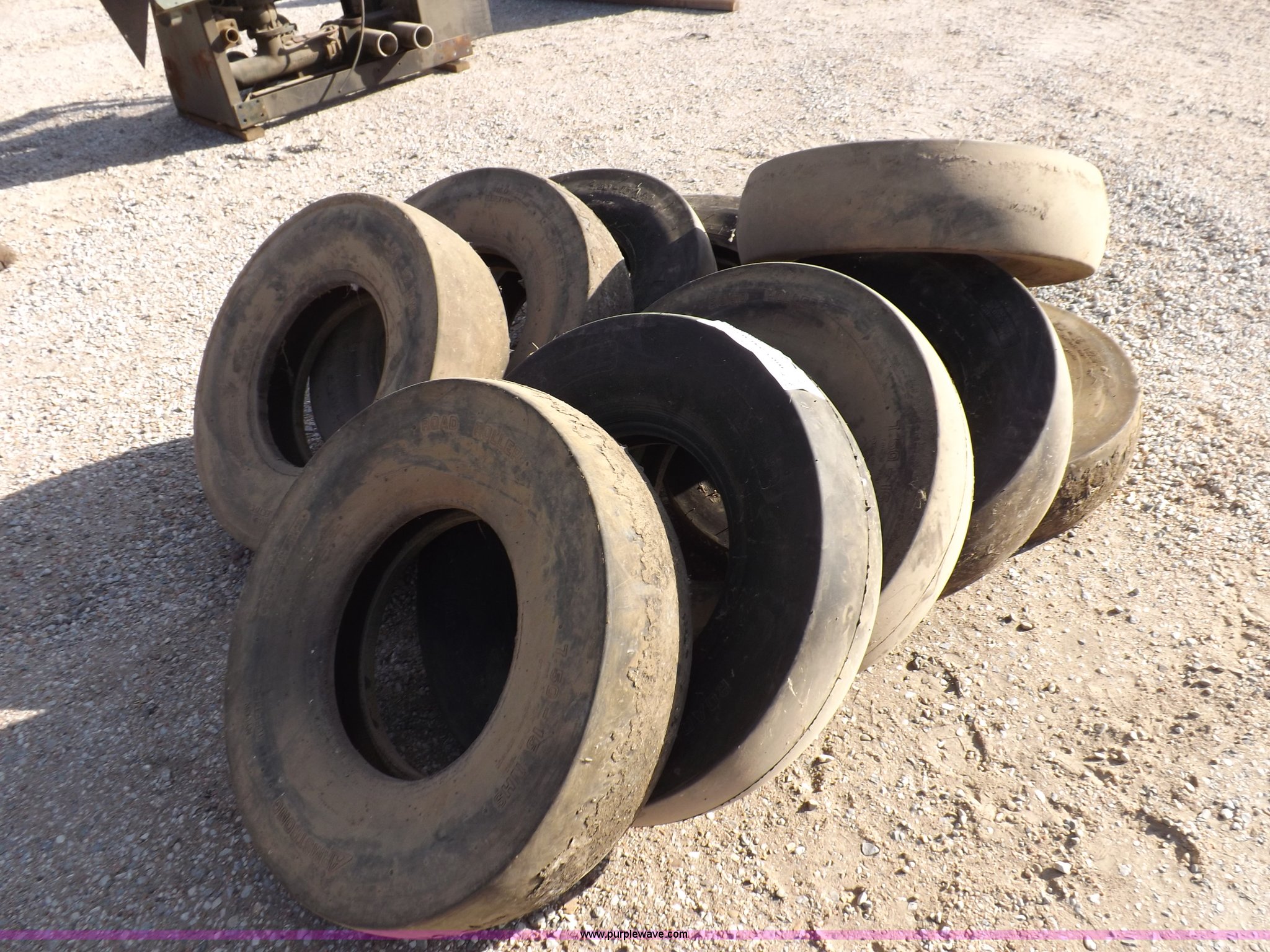 (10) 7.50-15 compactor tires in Sublette, KS | Item F6357 sold | Purple ...