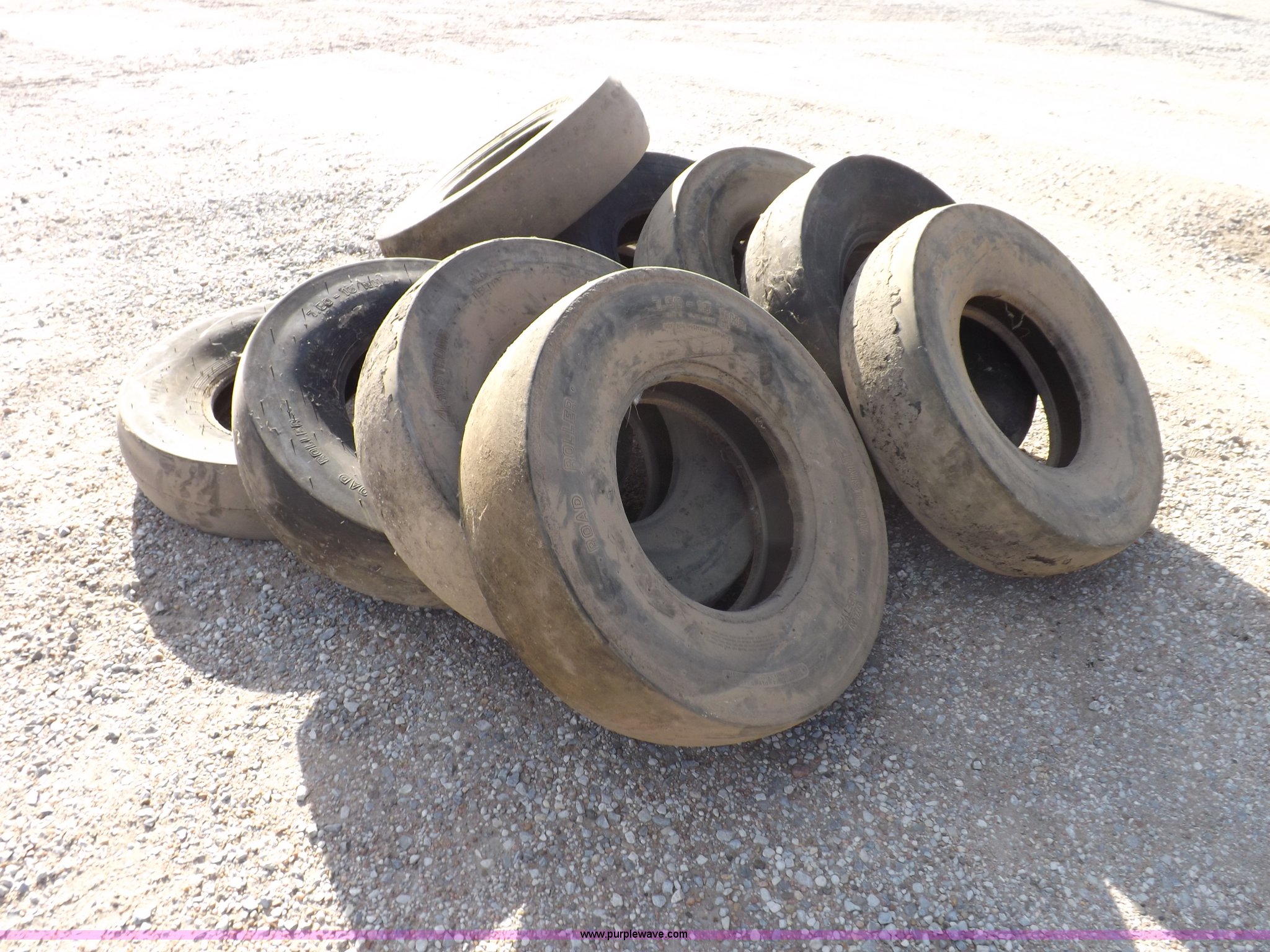 (10) 7.50-15 compactor tires in Sublette, KS | Item F6357 sold | Purple ...