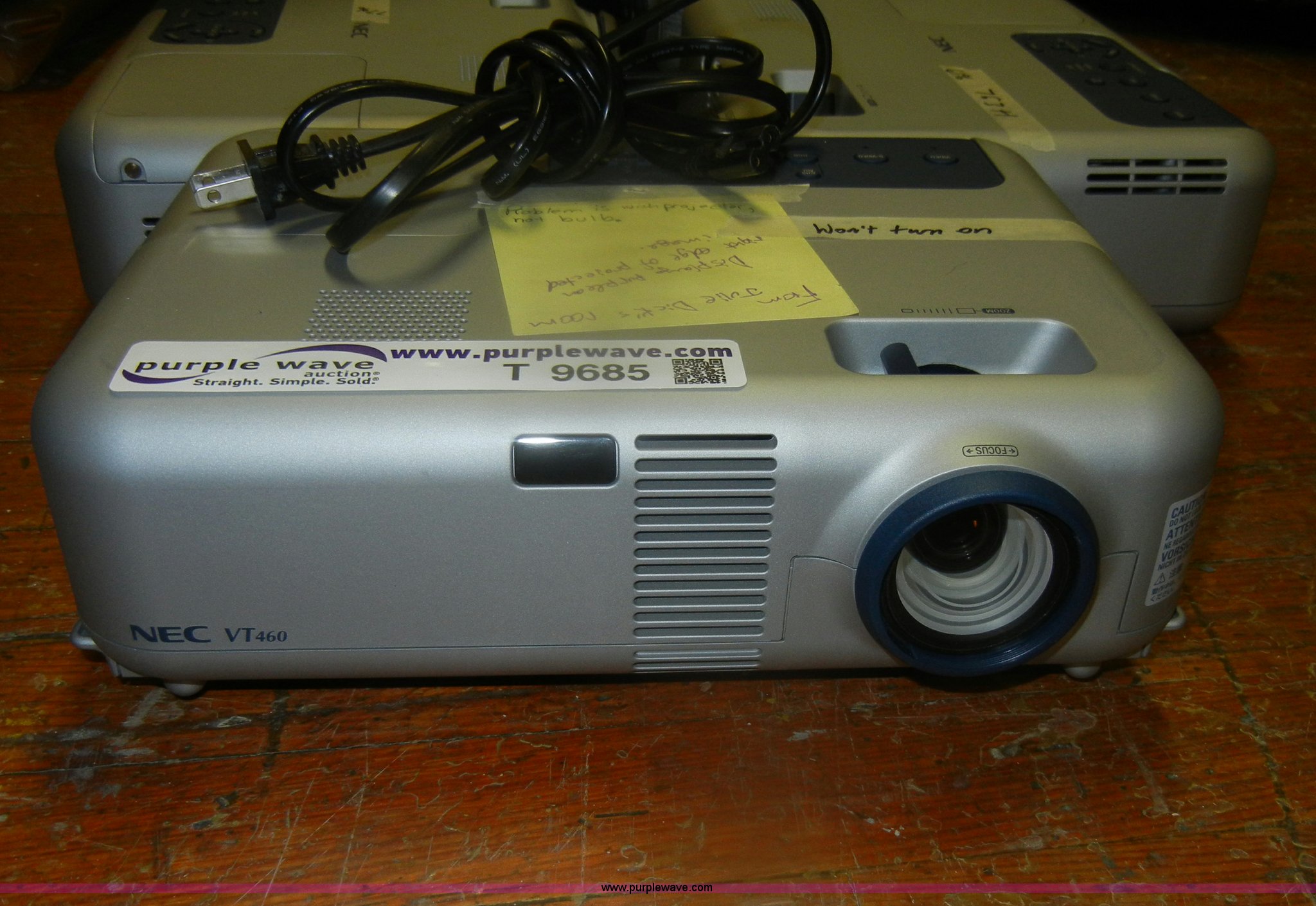 (5) NEC VT460 projectors in Silver Lake, KS | Item T9685 sold | Purple Wave
