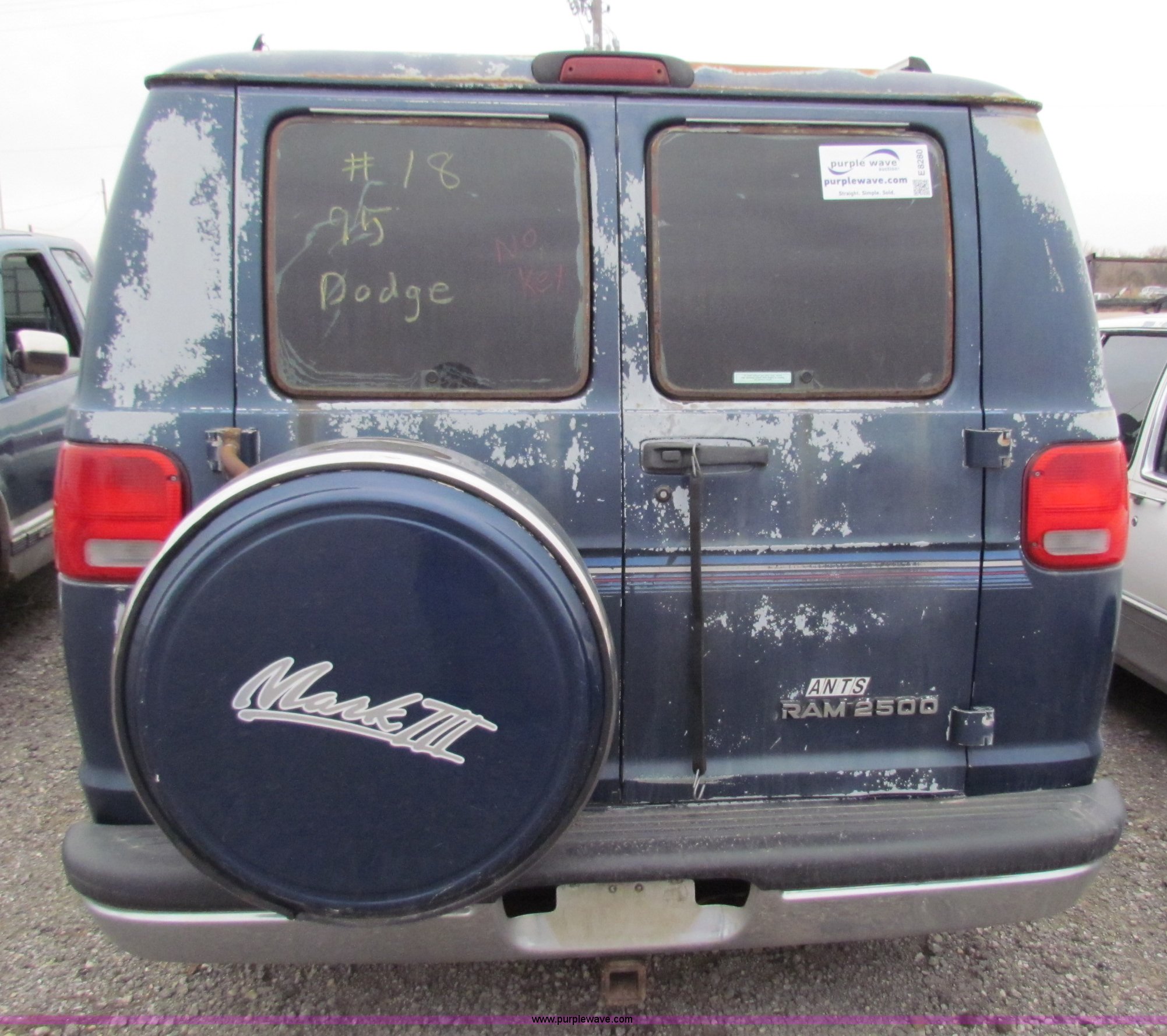 1995 Dodge Ram Mark III van in Emporia, KS | Item E8280 sold | Purple Wave