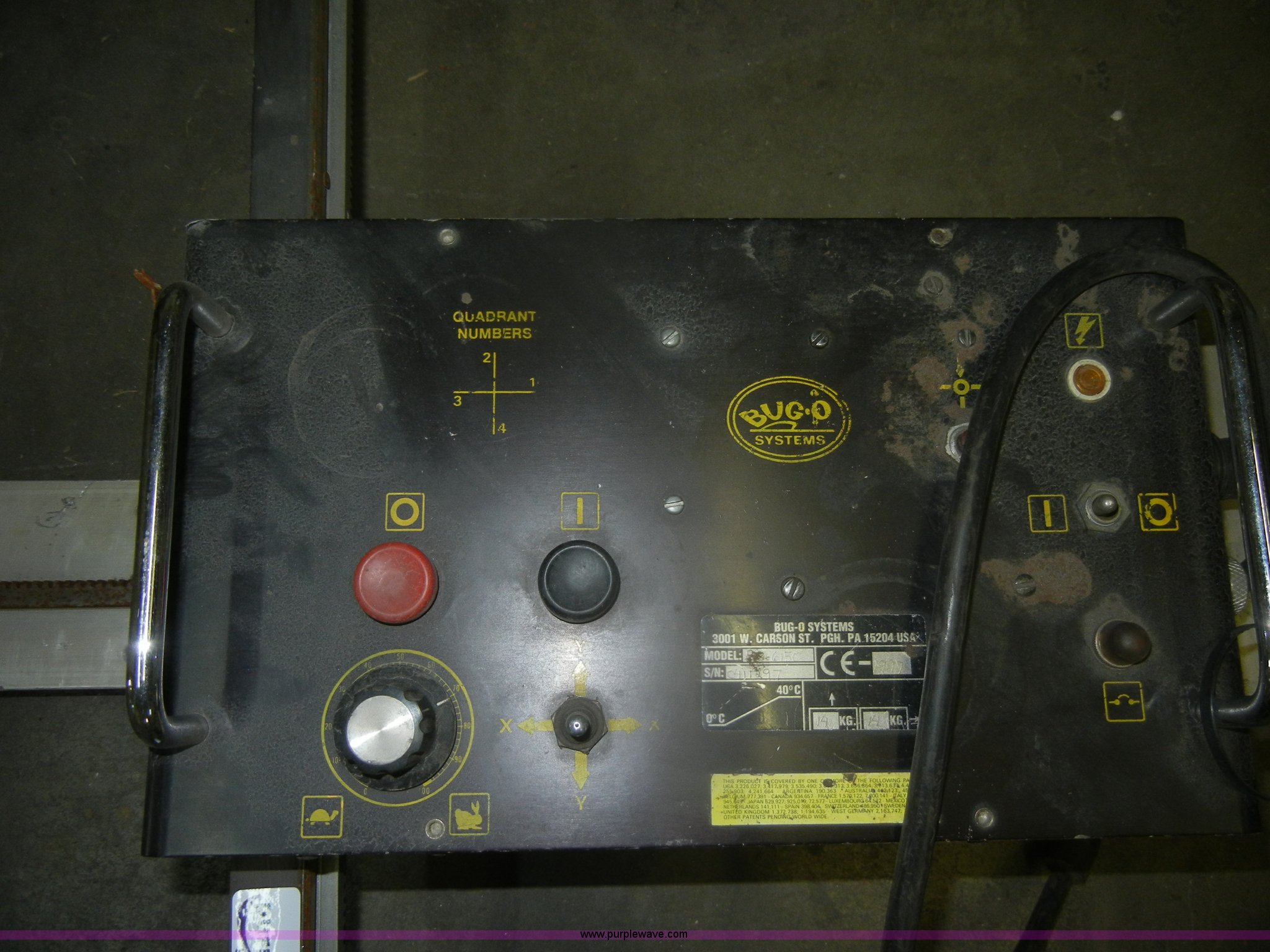 1997 Bug-O-Torch Rail two axis welding/torch cutting guidance unit in ...