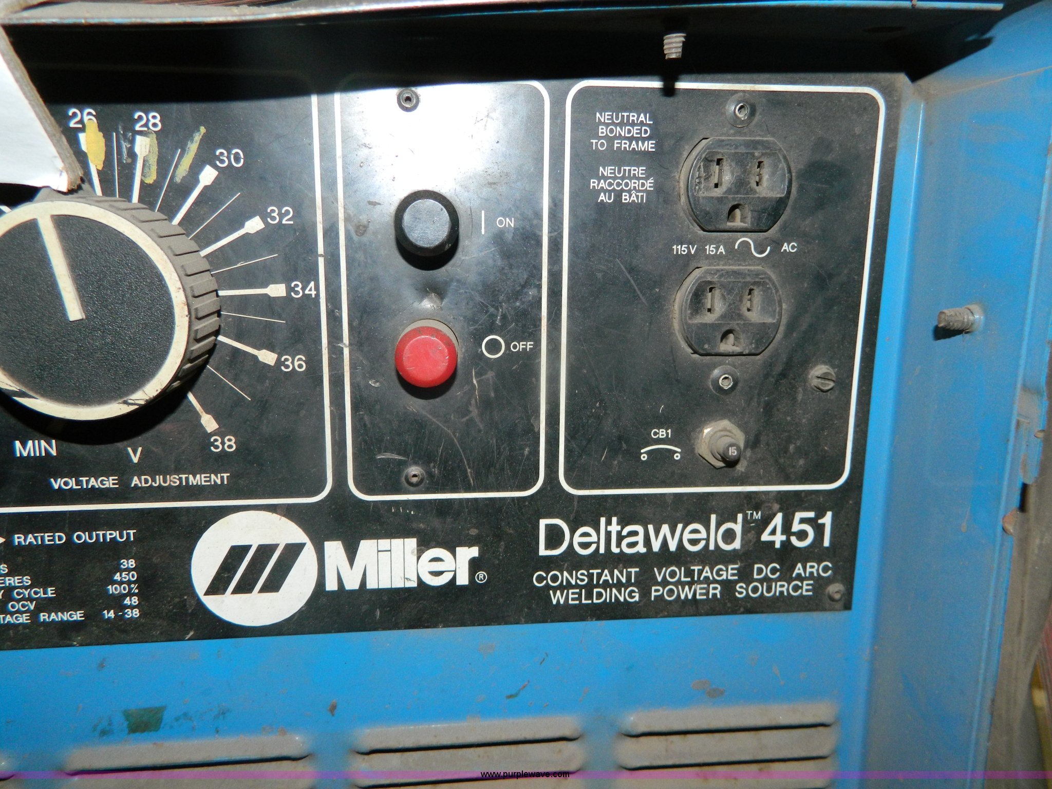 Miller Delta 451 welder in Concordia, KS | Item Y9134 sold | Purple Wave