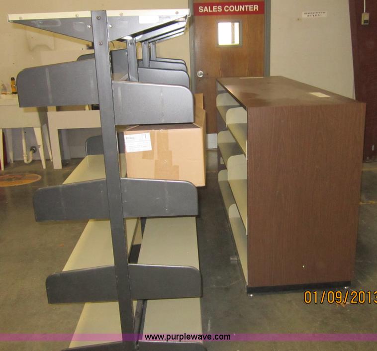 (2) double sided library shelving unit in Lawrence, KS | Item B1800 ...
