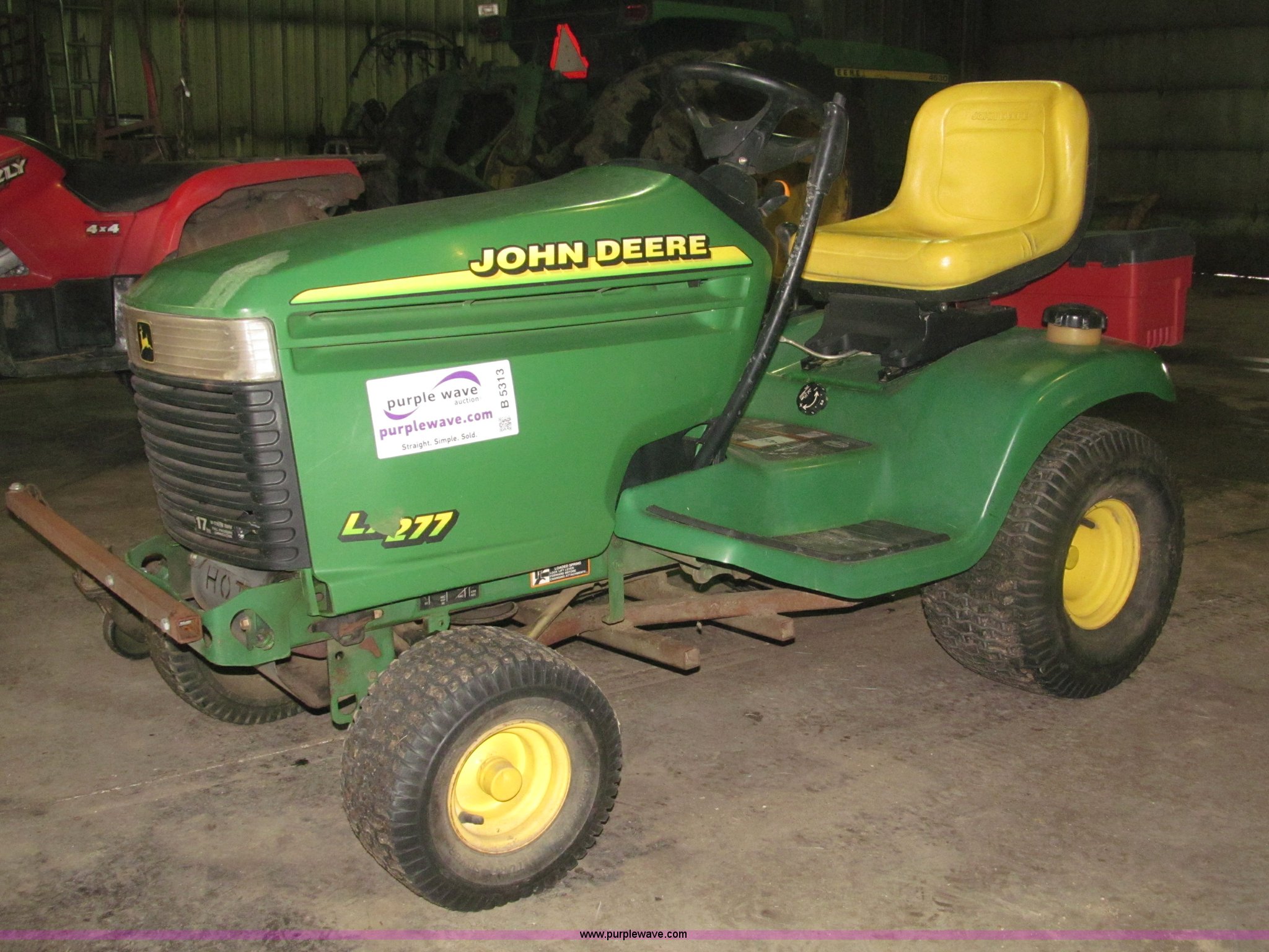 1999 John Deere LX277 tractor in Deweese, NE | Item B5313 sold | Purple ...