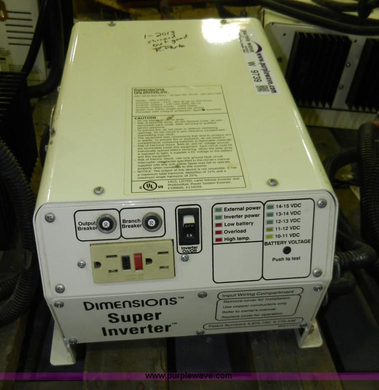 Dimensions Super Inverter in Topeka, KS | Item W9740 sold | Purple Wave
