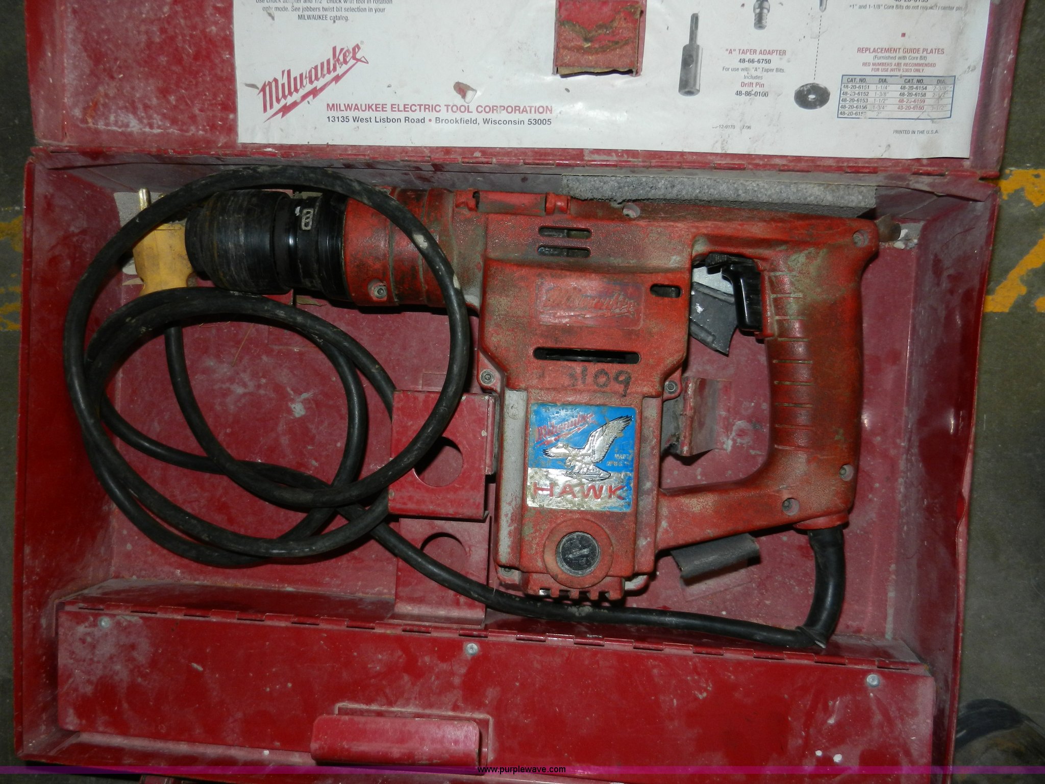 (2) Milwaukee Hawk rotary hammers in Topeka, KS | Item W9561 sold ...