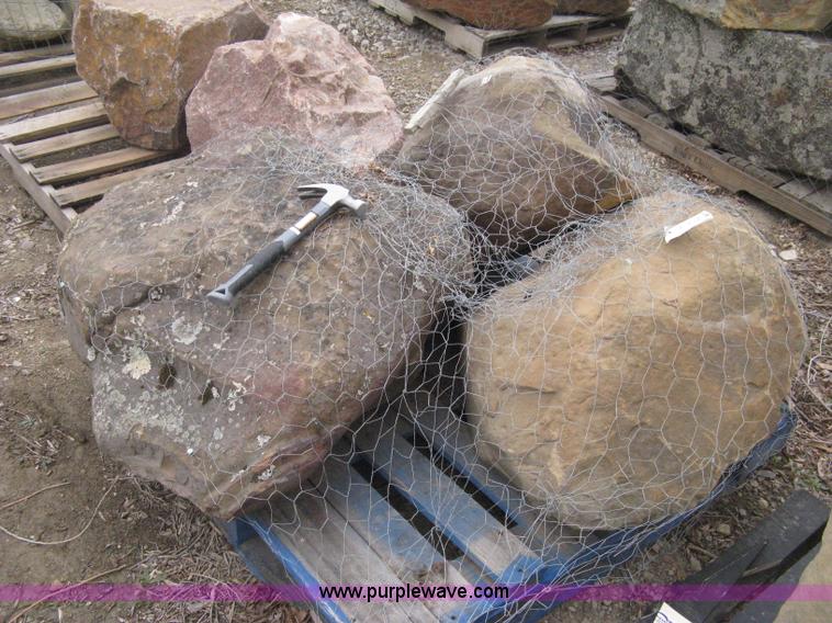 3 moss rock boulders in Wichita, KS | Item AK9200 sold | Purple Wave