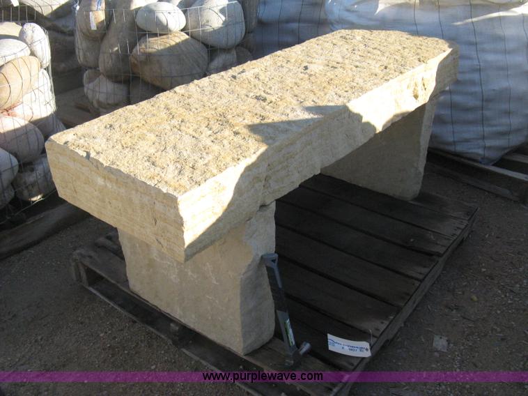 5', 3 piece buff stone bench. in Wichita, KS | Item Z9827 sold | Purple ...