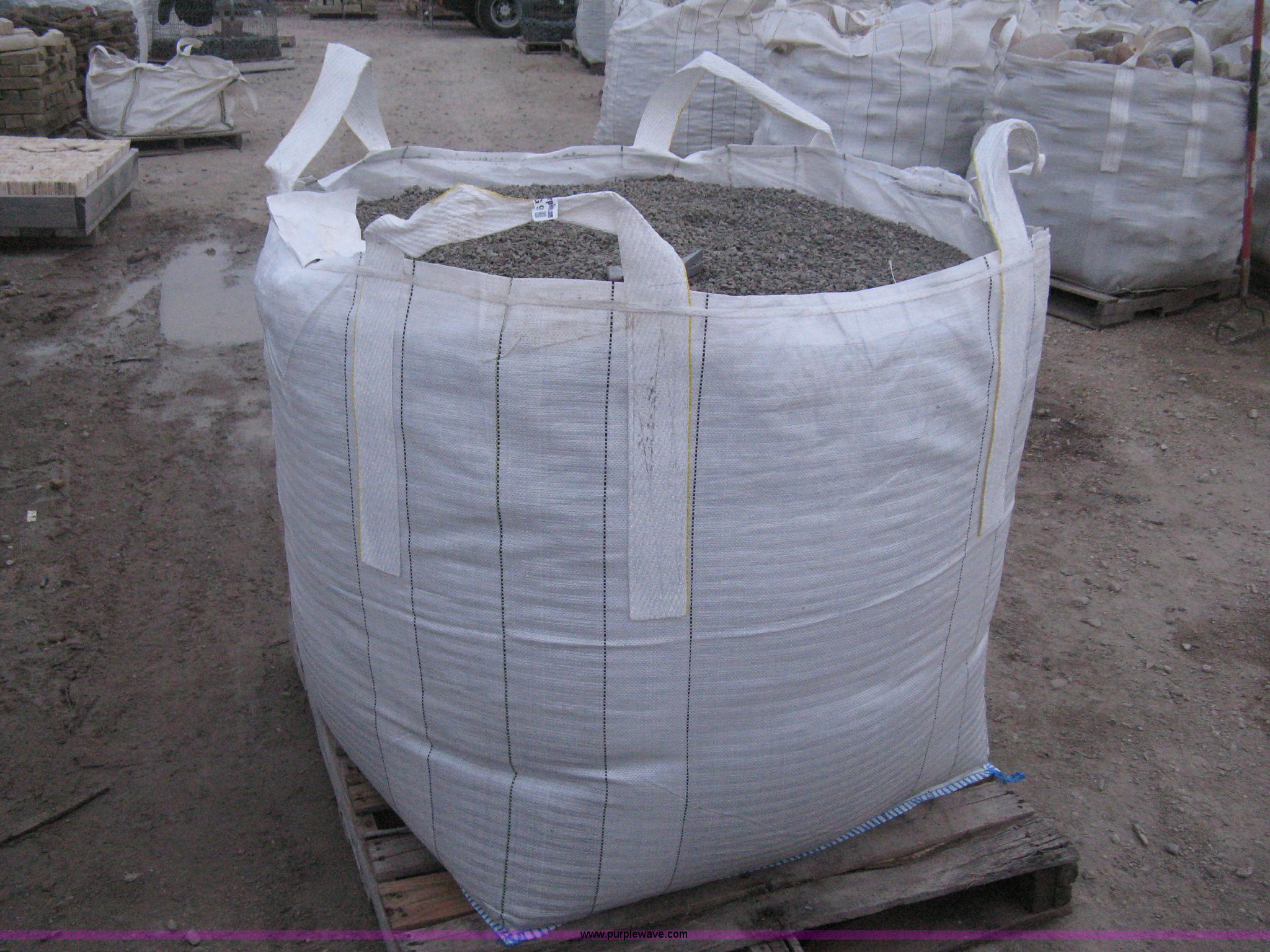 Crushed gray limestone base for flagstone patios/walkways in Wichita ...