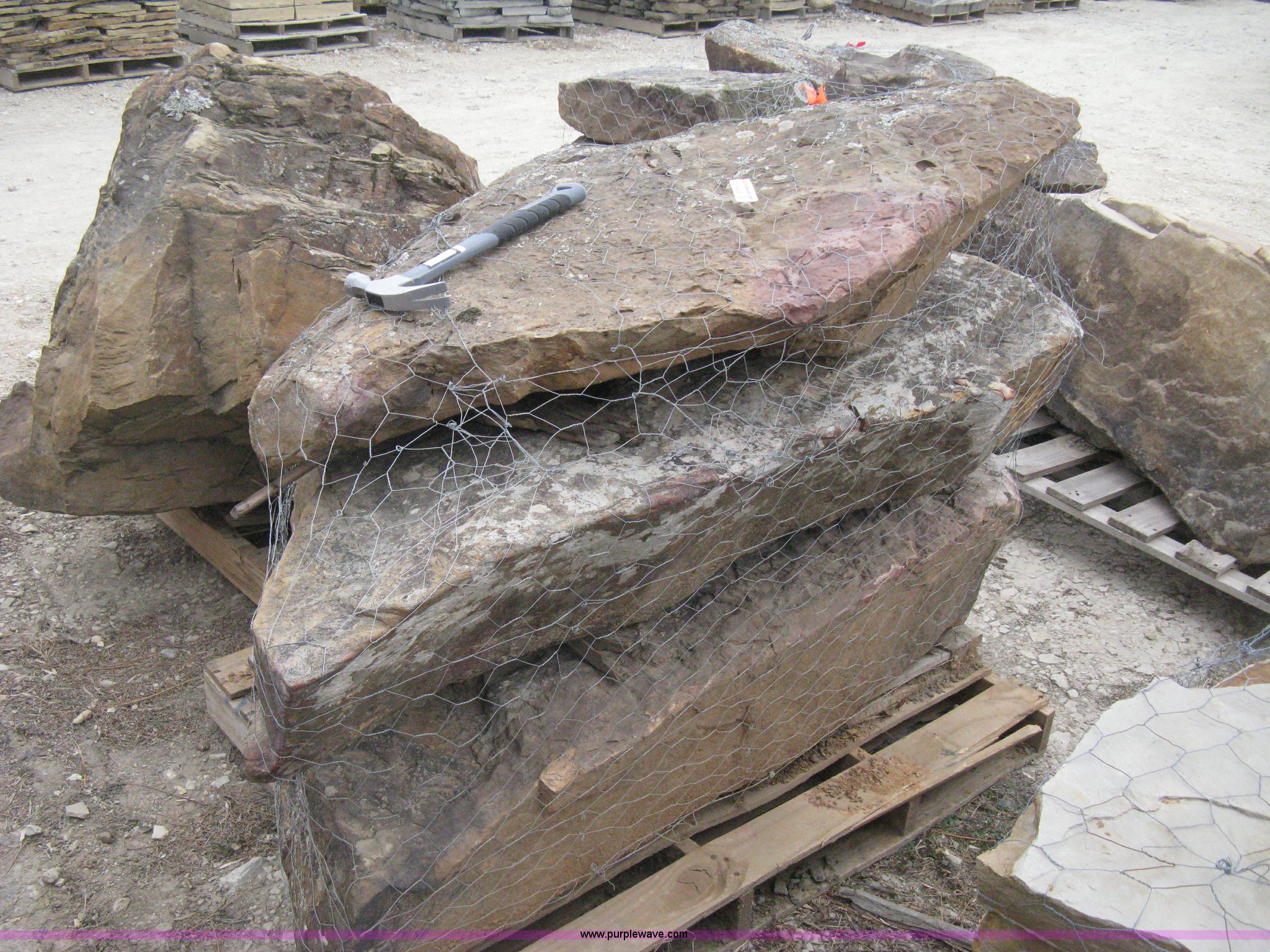 Moss rock boulders in Wichita, KS | Item AG9695 sold | Purple Wave