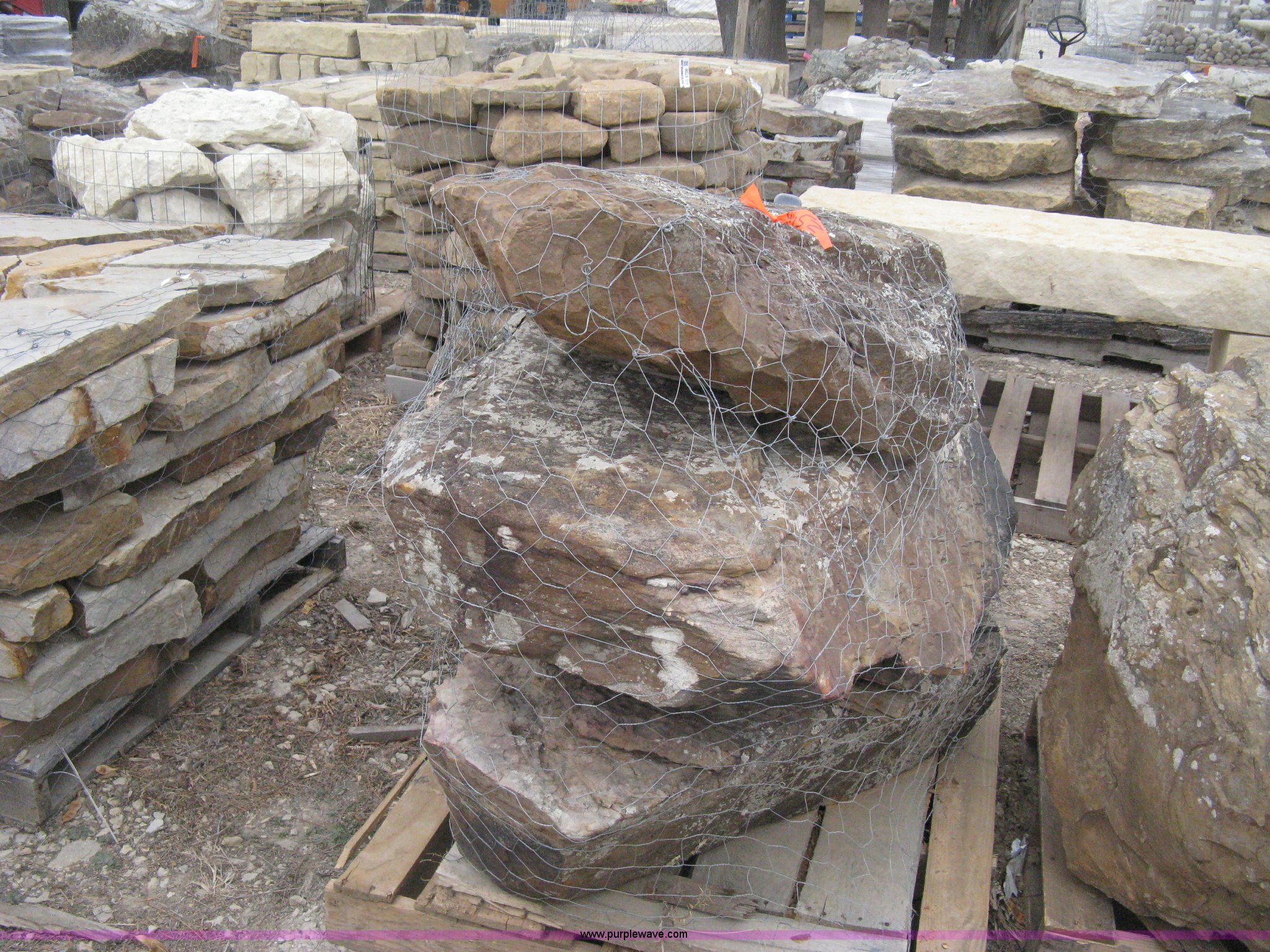 Moss rock boulders in Wichita, KS | Item AG9695 sold | Purple Wave