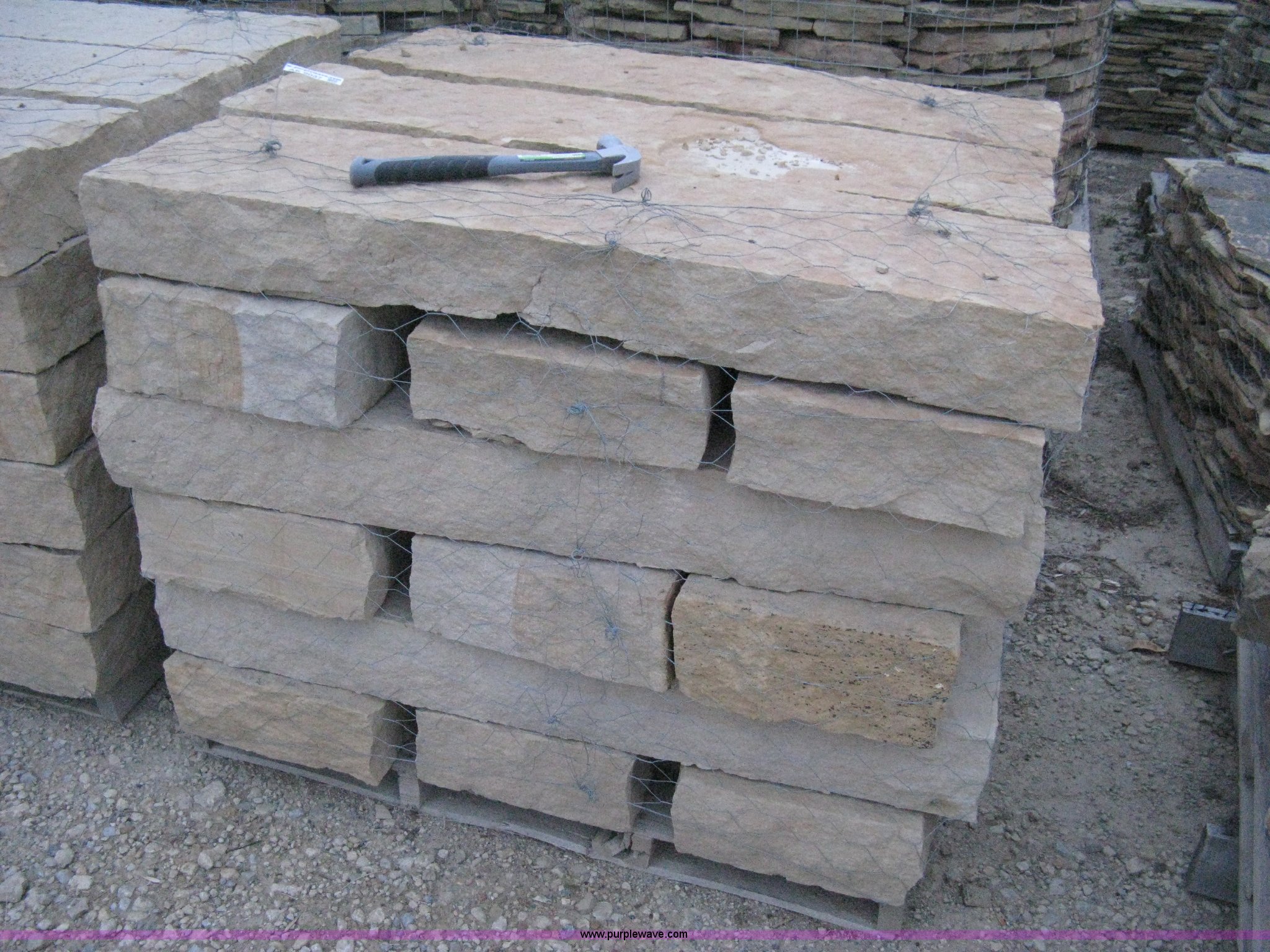 4" X 12" buff stone edging/caps/retaining wall in Wichita, KS | Item ...