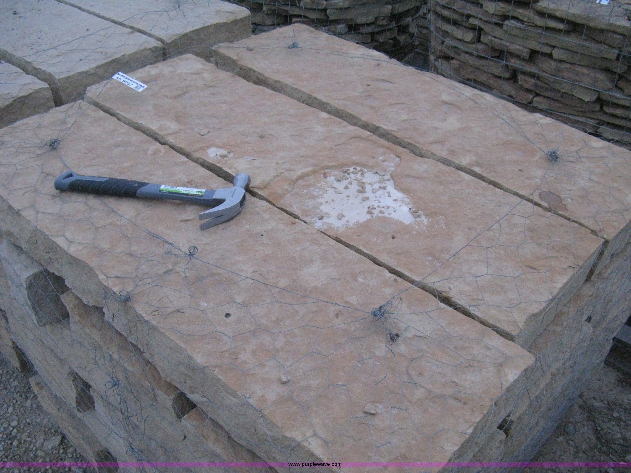 4" X 12" buff stone edging/caps/retaining wall in Wichita, KS | Item ...