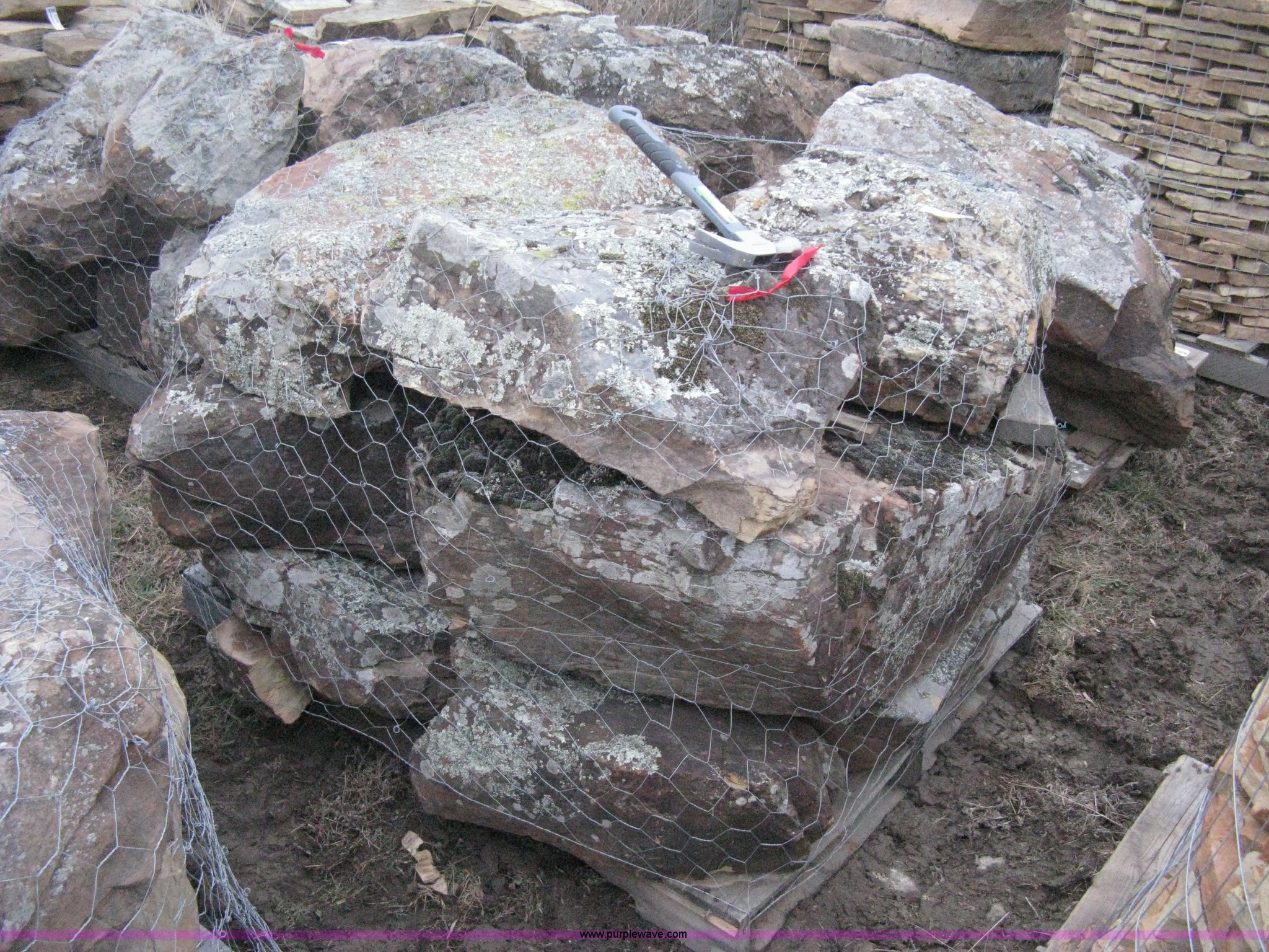 Moss rock boulders in Wichita, KS | Item AK9055 sold | Purple Wave