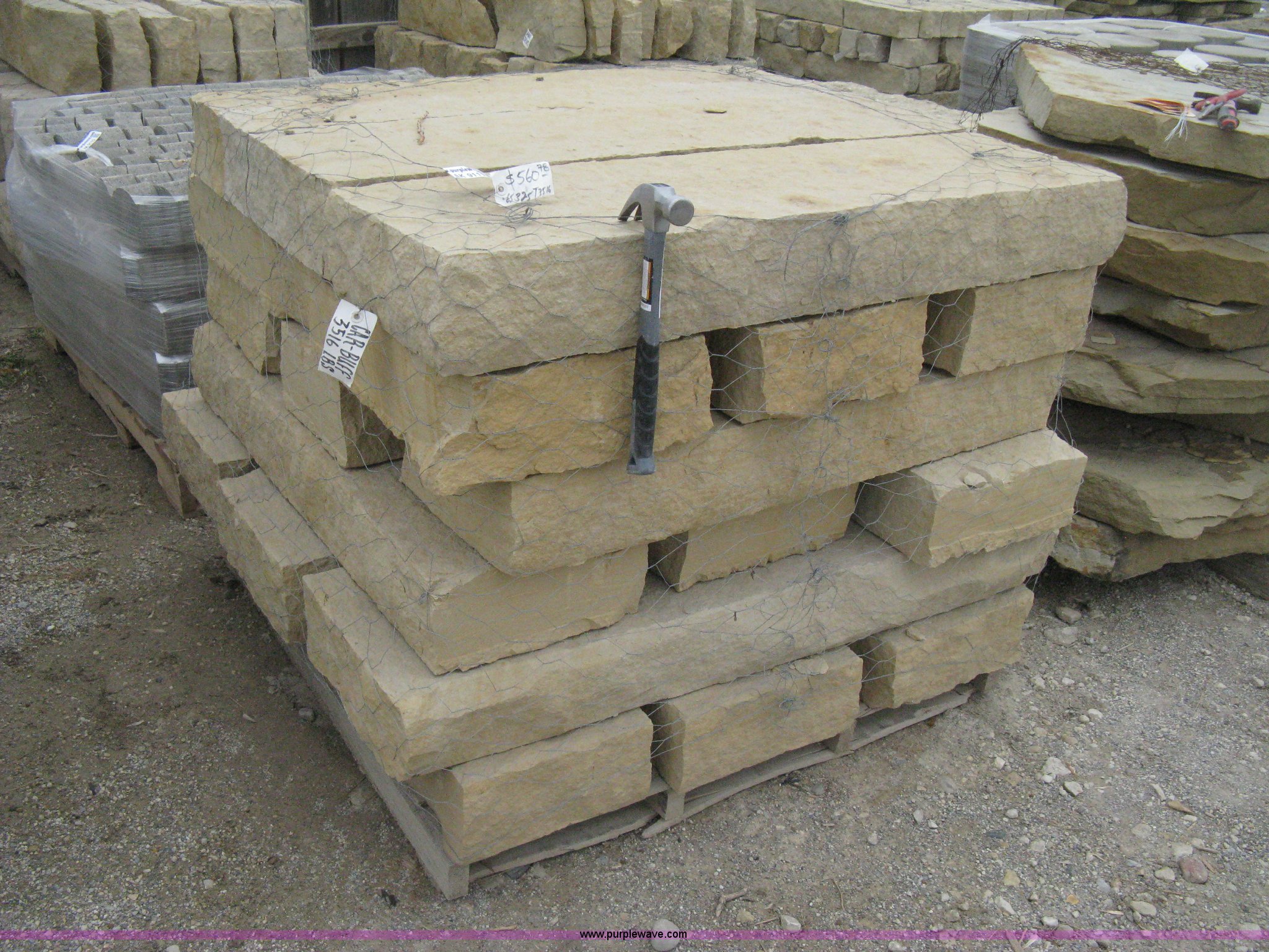 12" wide buff stone edging/retaining wall stone in Wichita, KS | Item ...