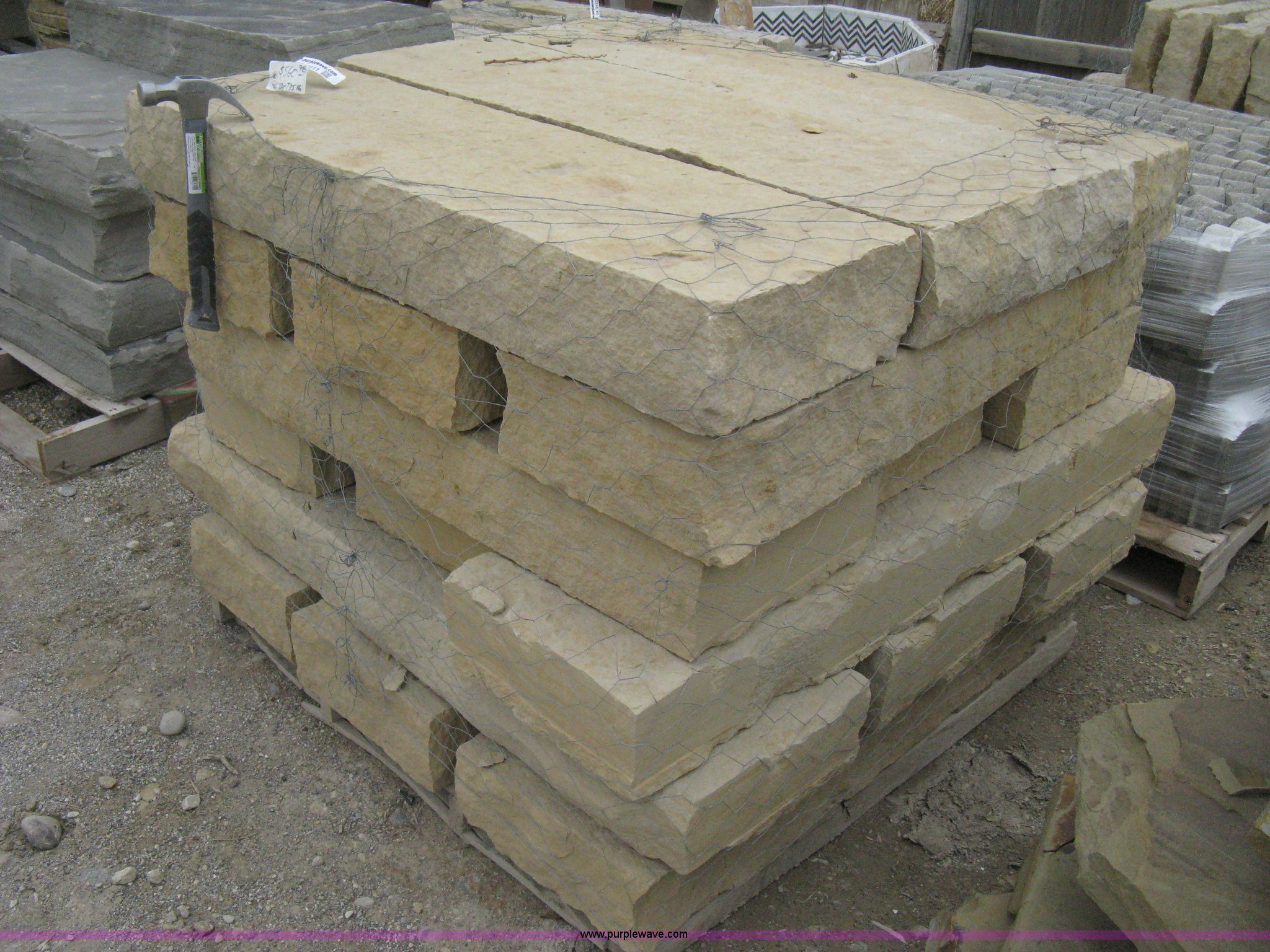 12" wide buff stone edging/retaining wall stone in Wichita, KS | Item ...