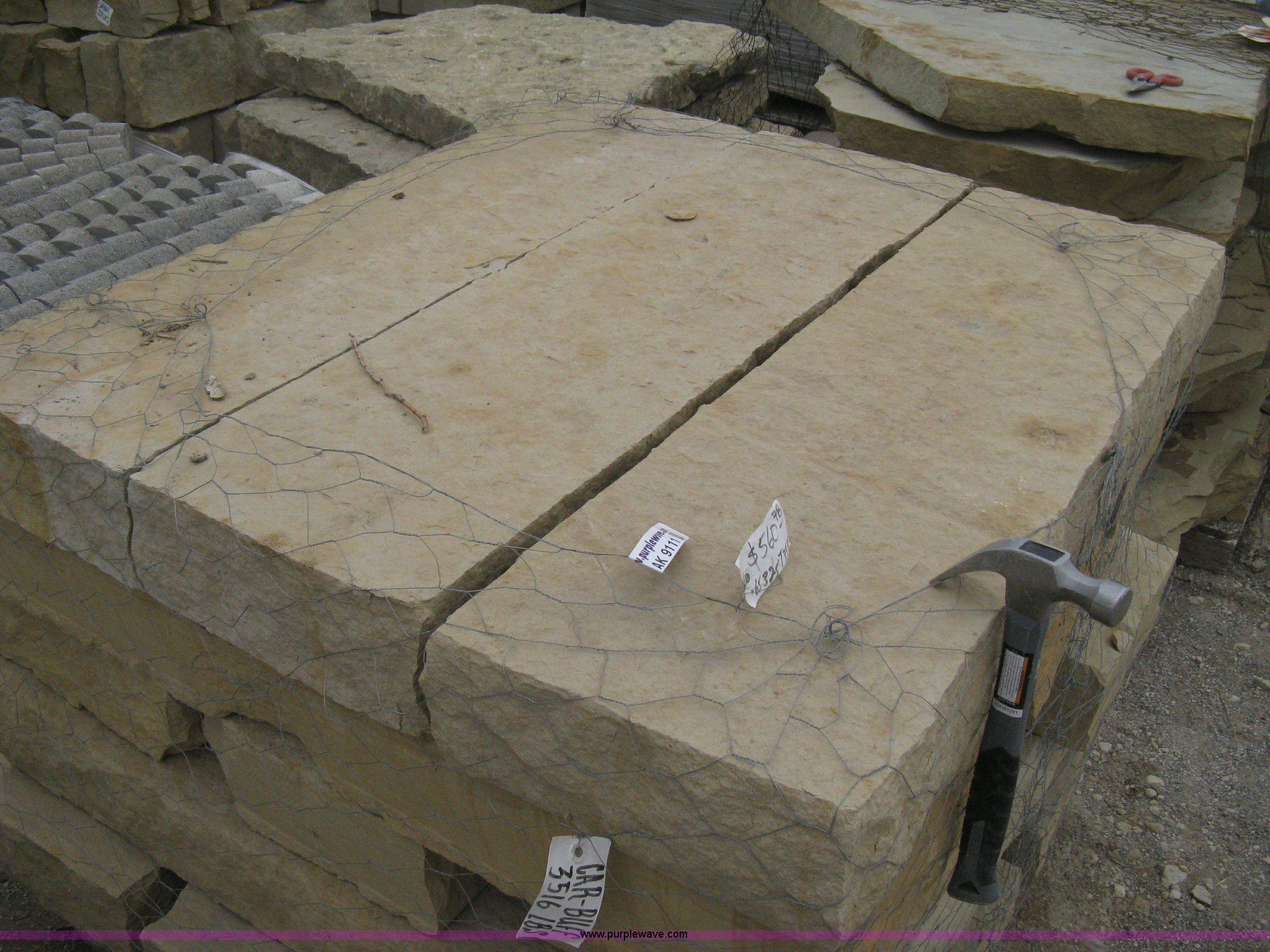 12" wide buff stone edging/retaining wall stone in Wichita, KS | Item ...