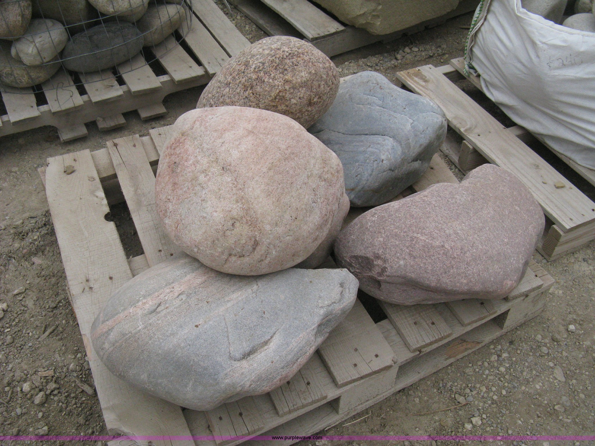 Colorado river rock bag and 6 pieces on a pallet in Wichita, KS | Item ...