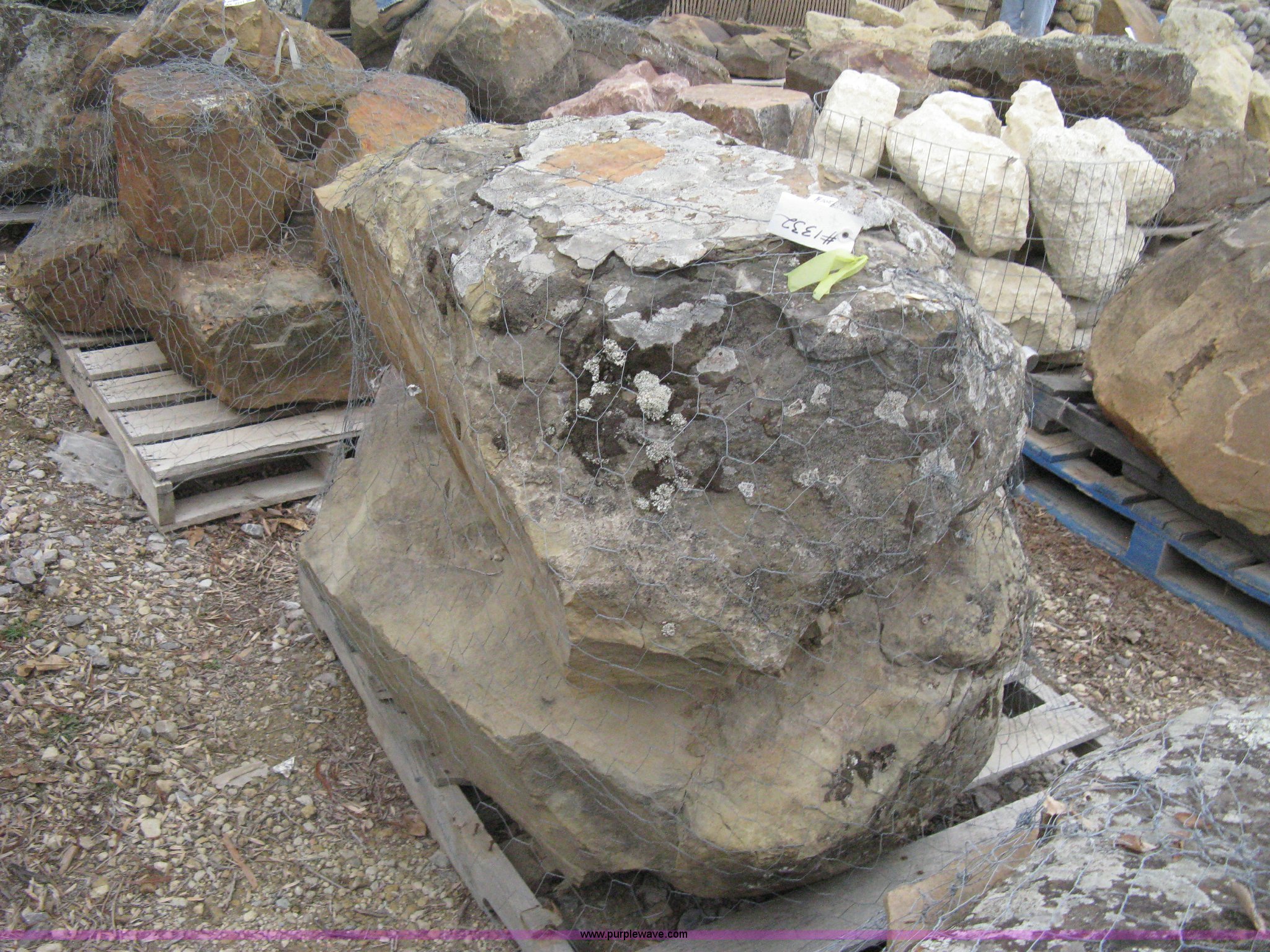 2 moss rock boulders in Wichita, KS | Item AK9210 sold | Purple Wave