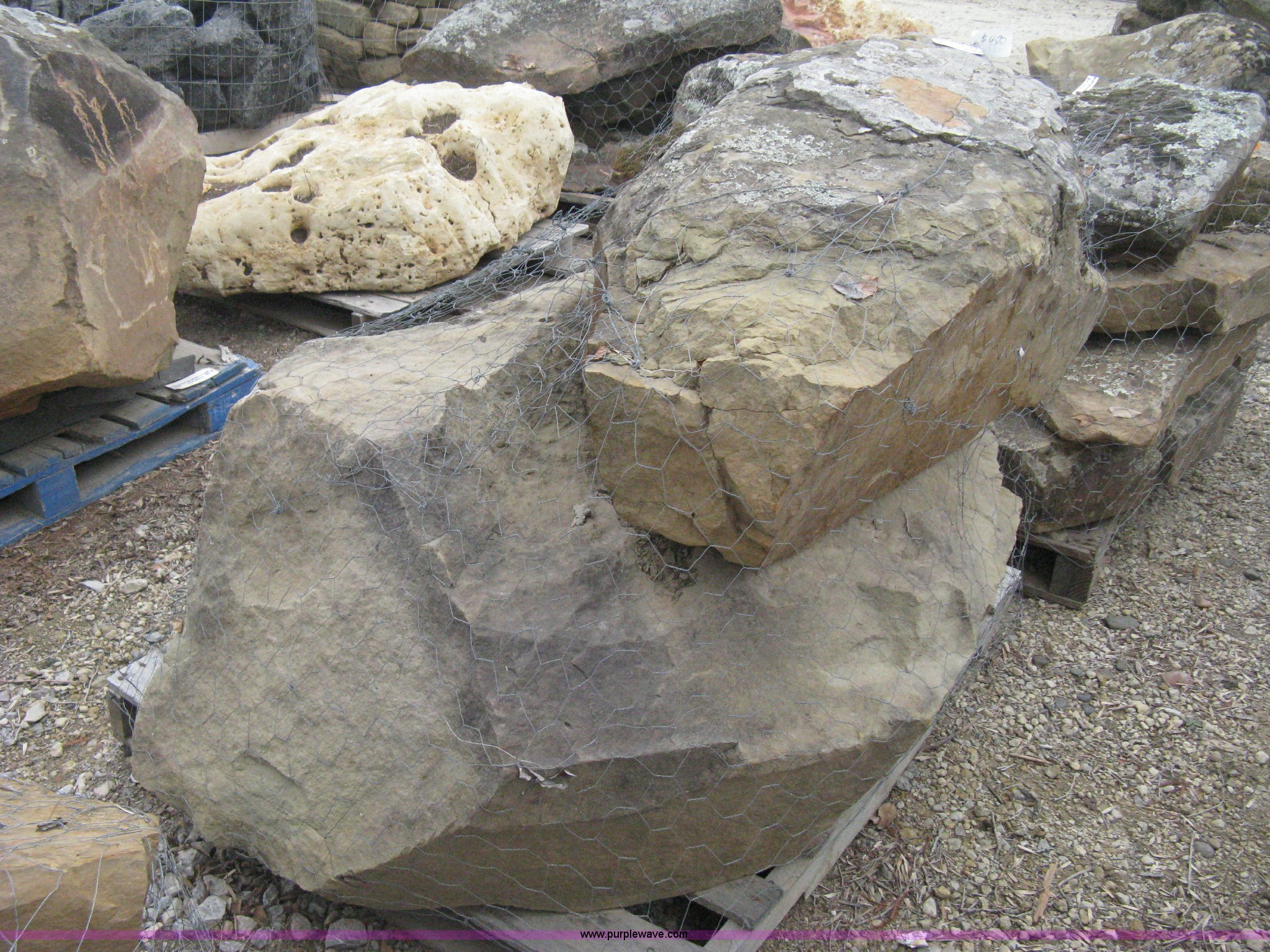 2 moss rock boulders in Wichita, KS | Item AK9210 sold | Purple Wave