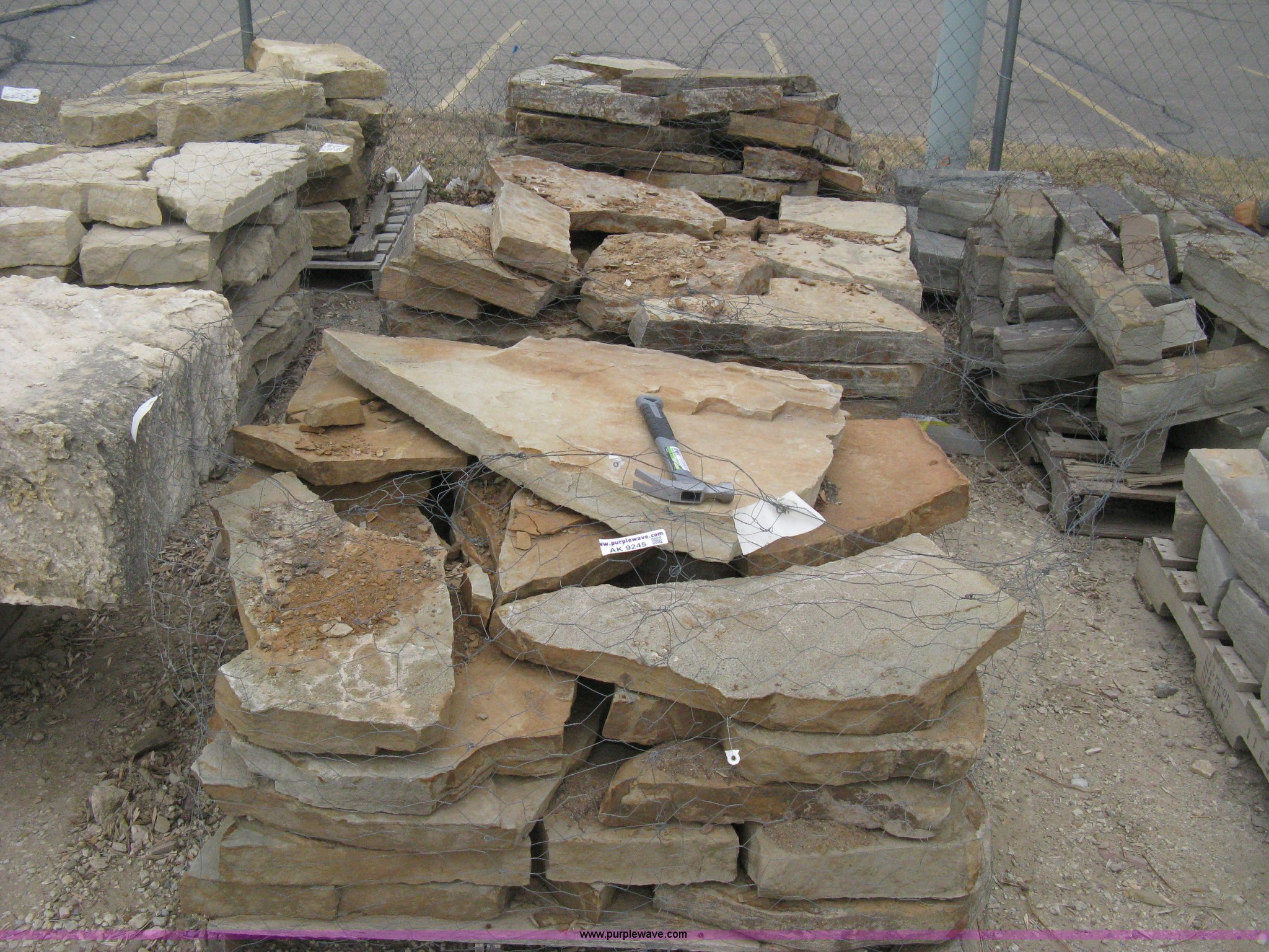 3 partial pallets of rustic Arkansas light gray flagstone. in Wichita ...