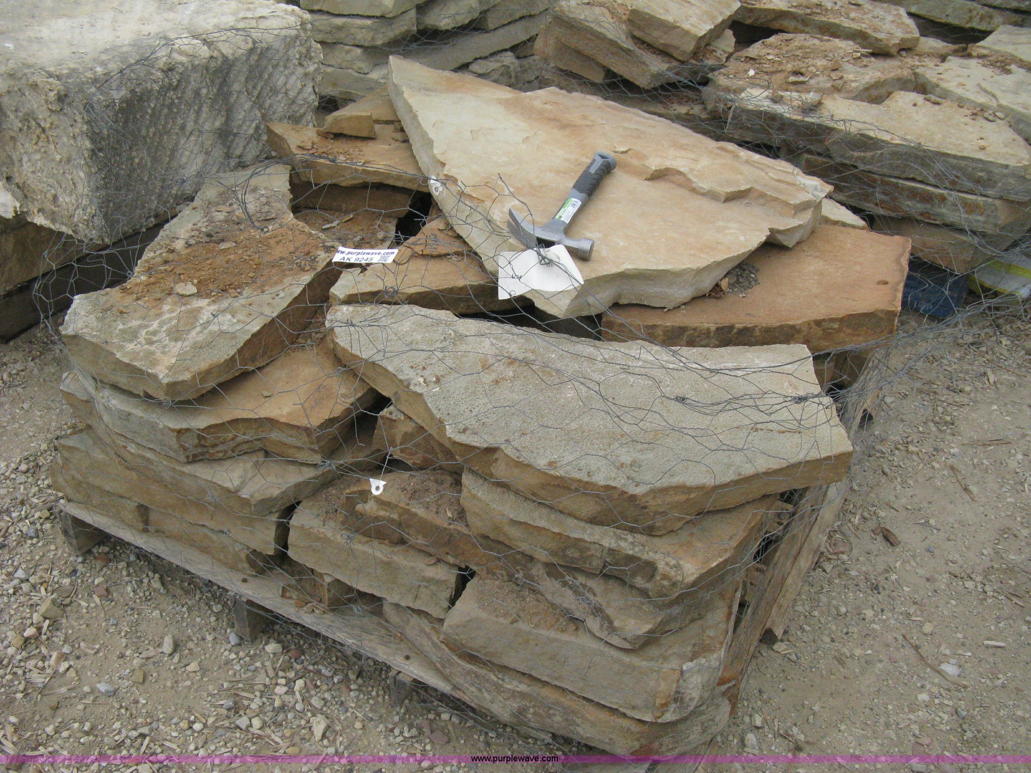 3 partial pallets of rustic Arkansas light gray flagstone. in Wichita ...