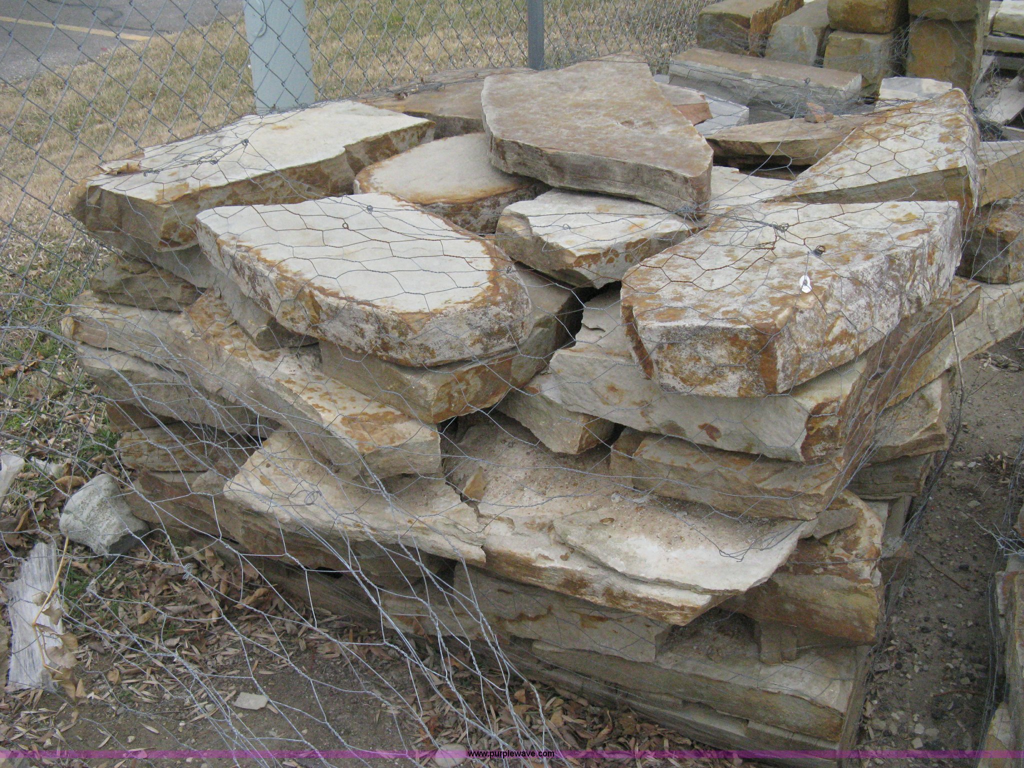 3 partial pallets of rustic Arkansas light gray flagstone. in Wichita ...