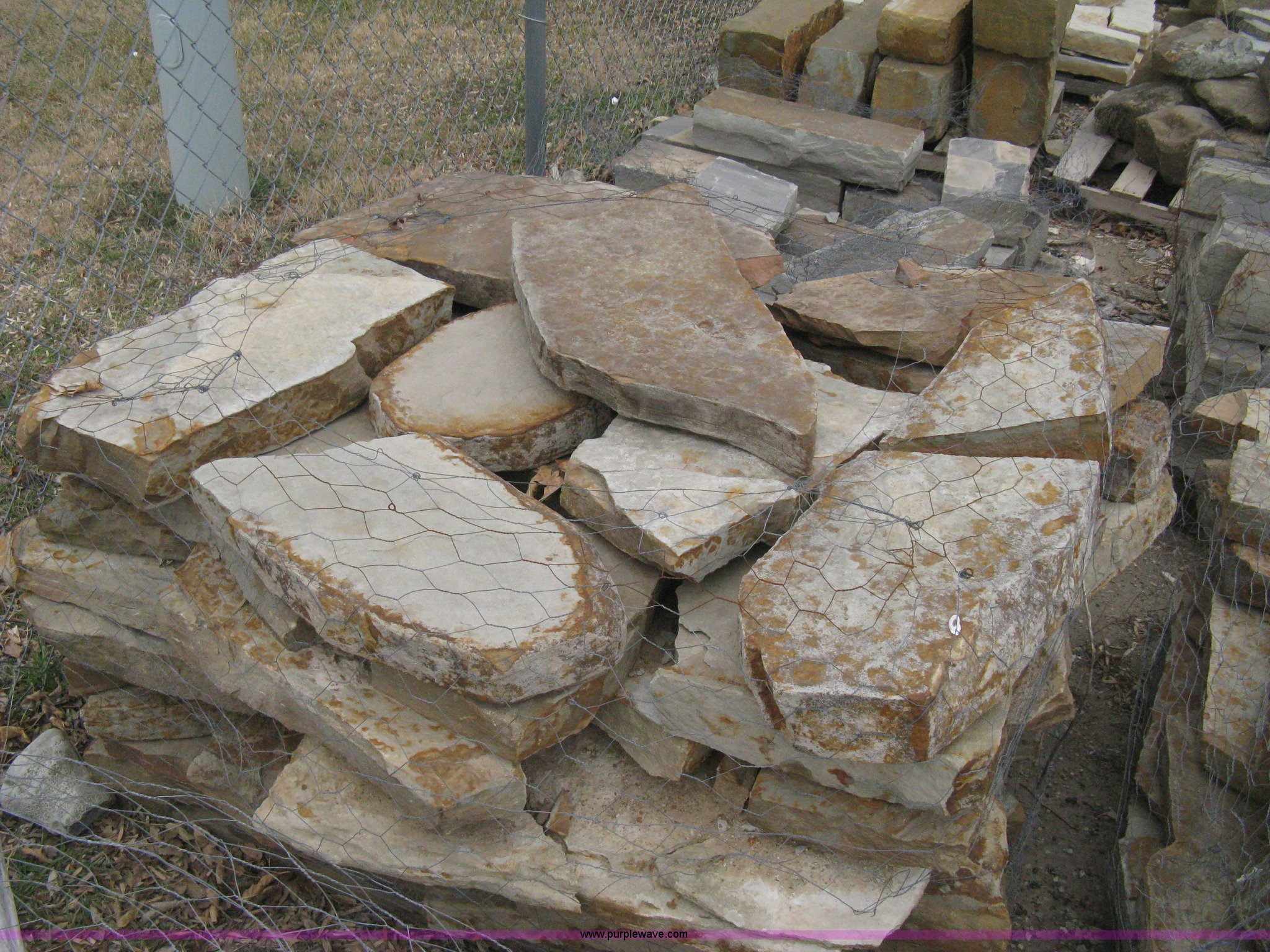 3 partial pallets of rustic Arkansas light gray flagstone. in Wichita ...