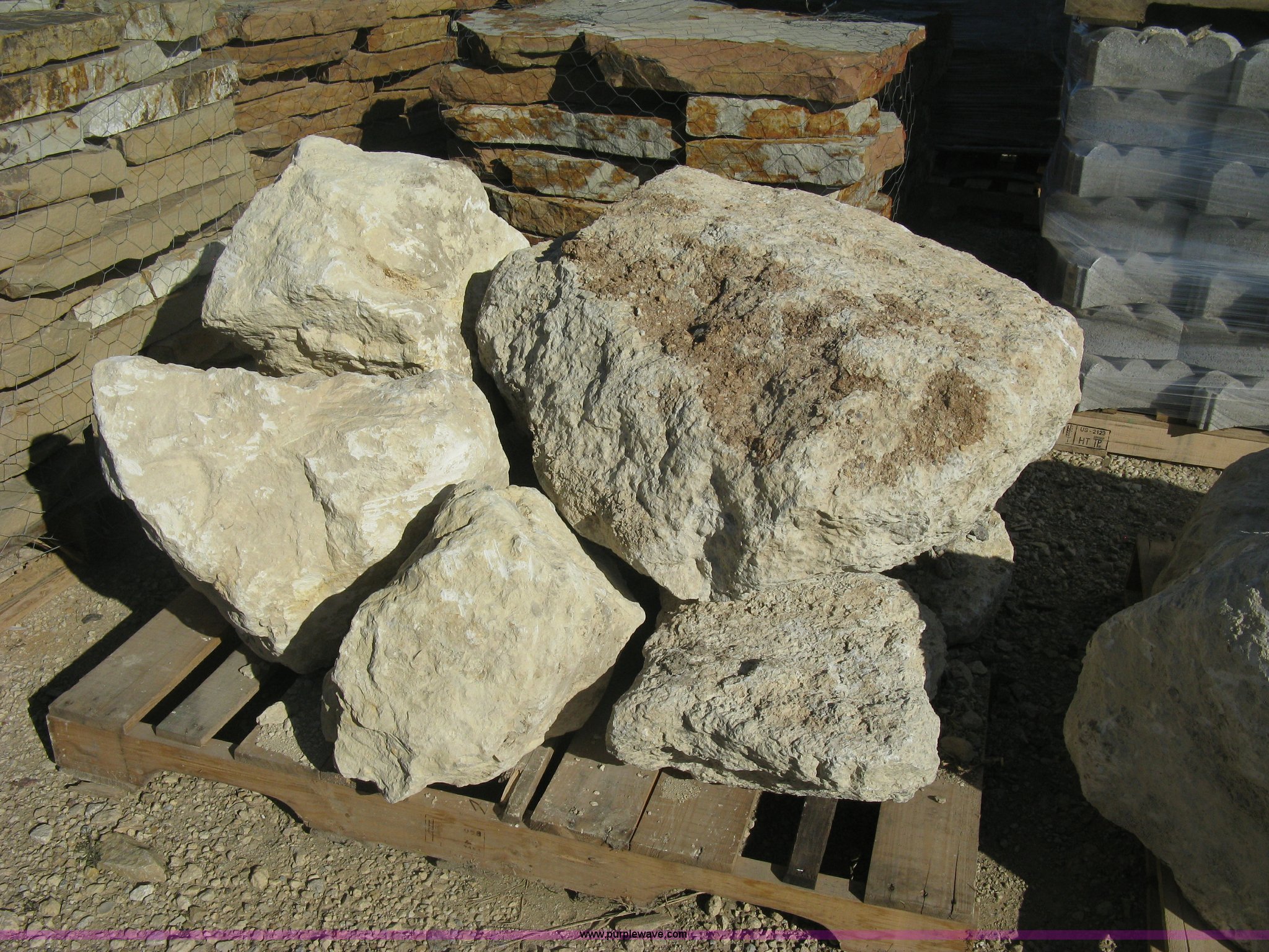 2 pallets of limestone boulders in Wichita, KS | Item R9983 sold ...