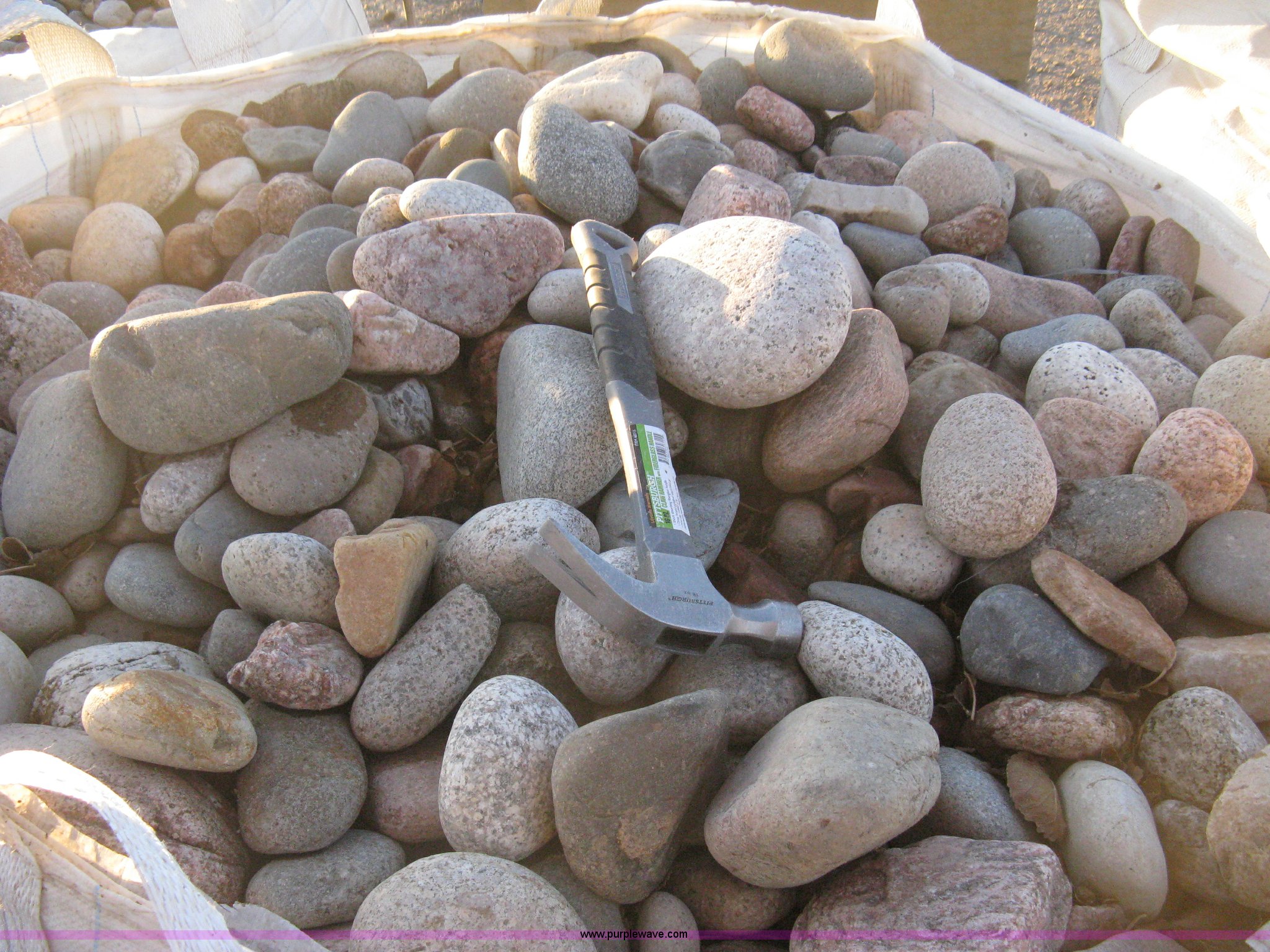 2" - 4" Colorado river rock in Wichita, KS | Item Y9795 sold | Purple Wave