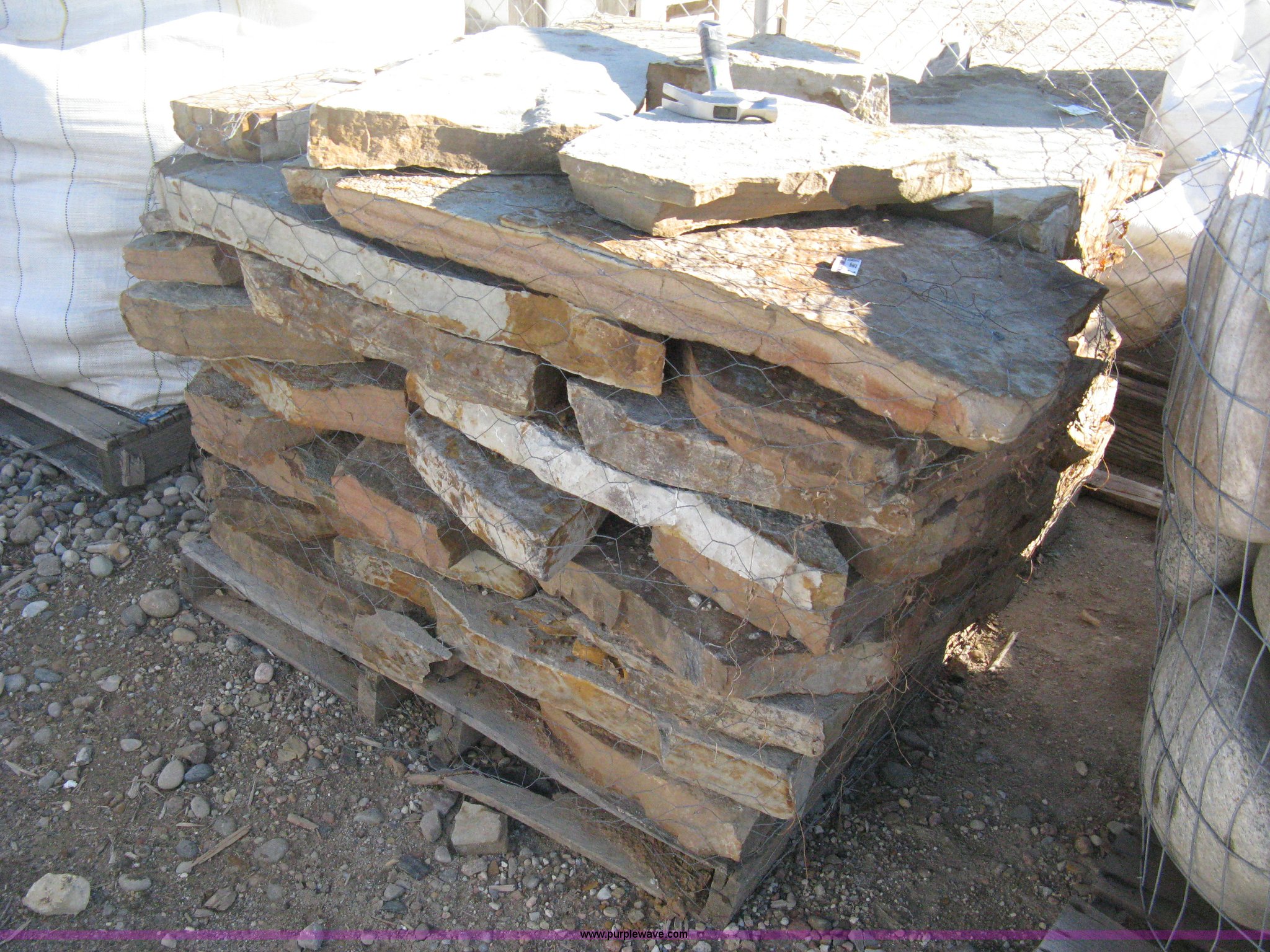 Ark rustic gray flagstone in Wichita, KS | Item Z9897 sold | Purple Wave