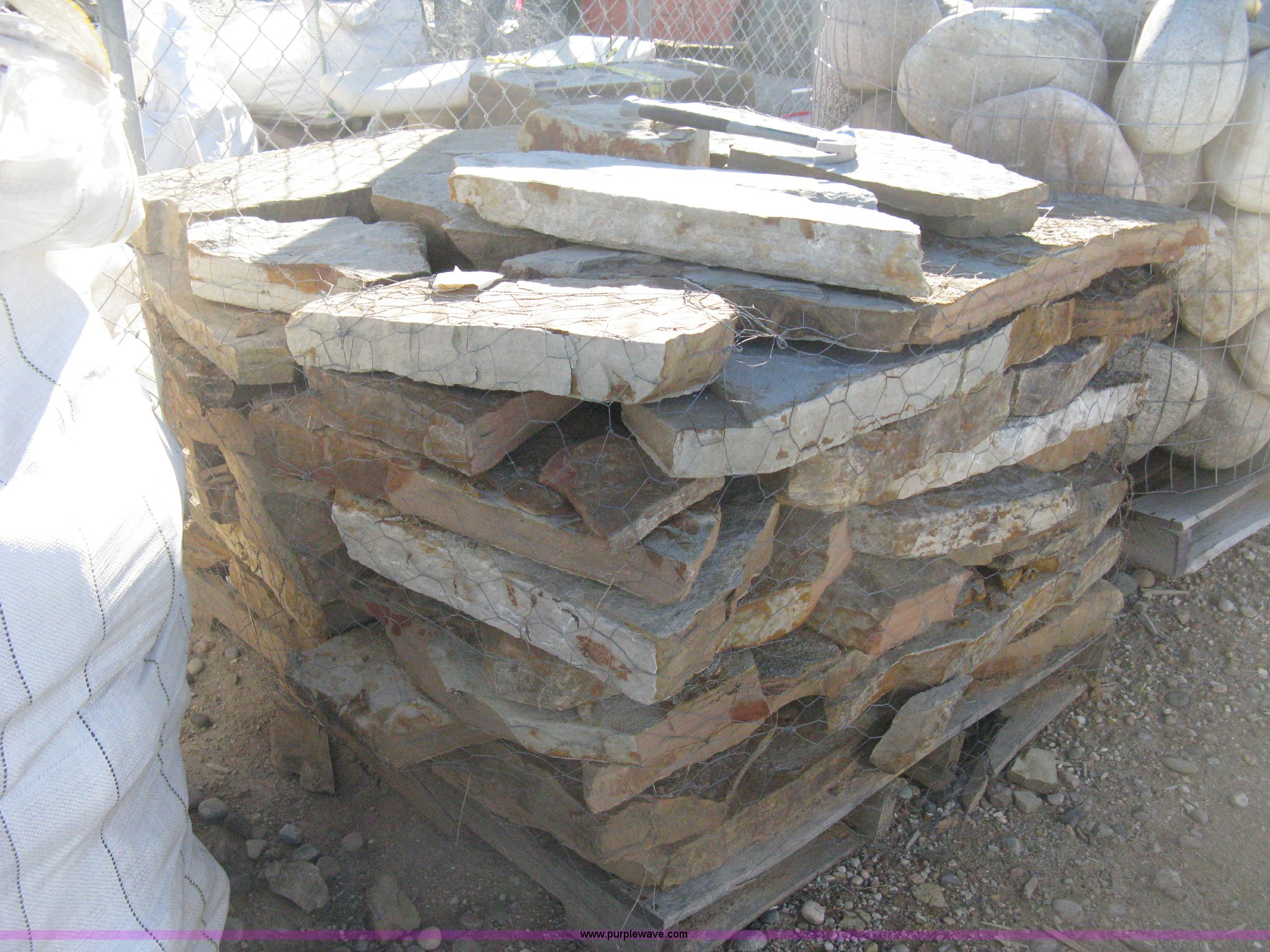 Ark rustic gray flagstone in Wichita, KS | Item Z9897 sold | Purple Wave