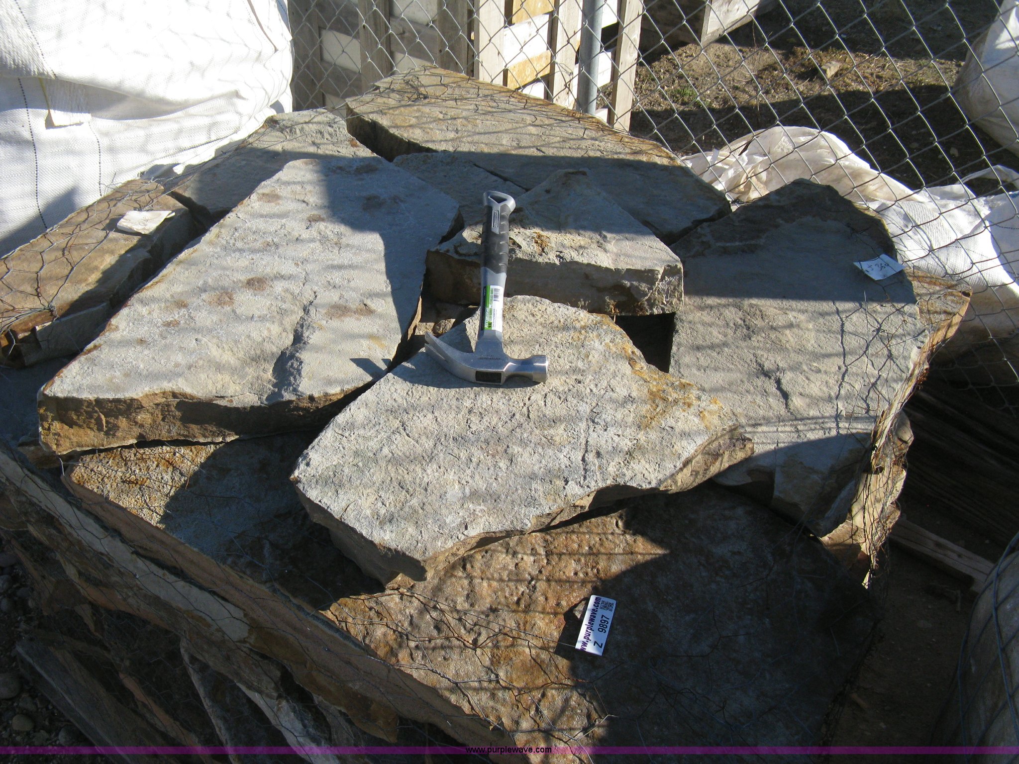 Ark rustic gray flagstone in Wichita, KS | Item Z9897 sold | Purple Wave