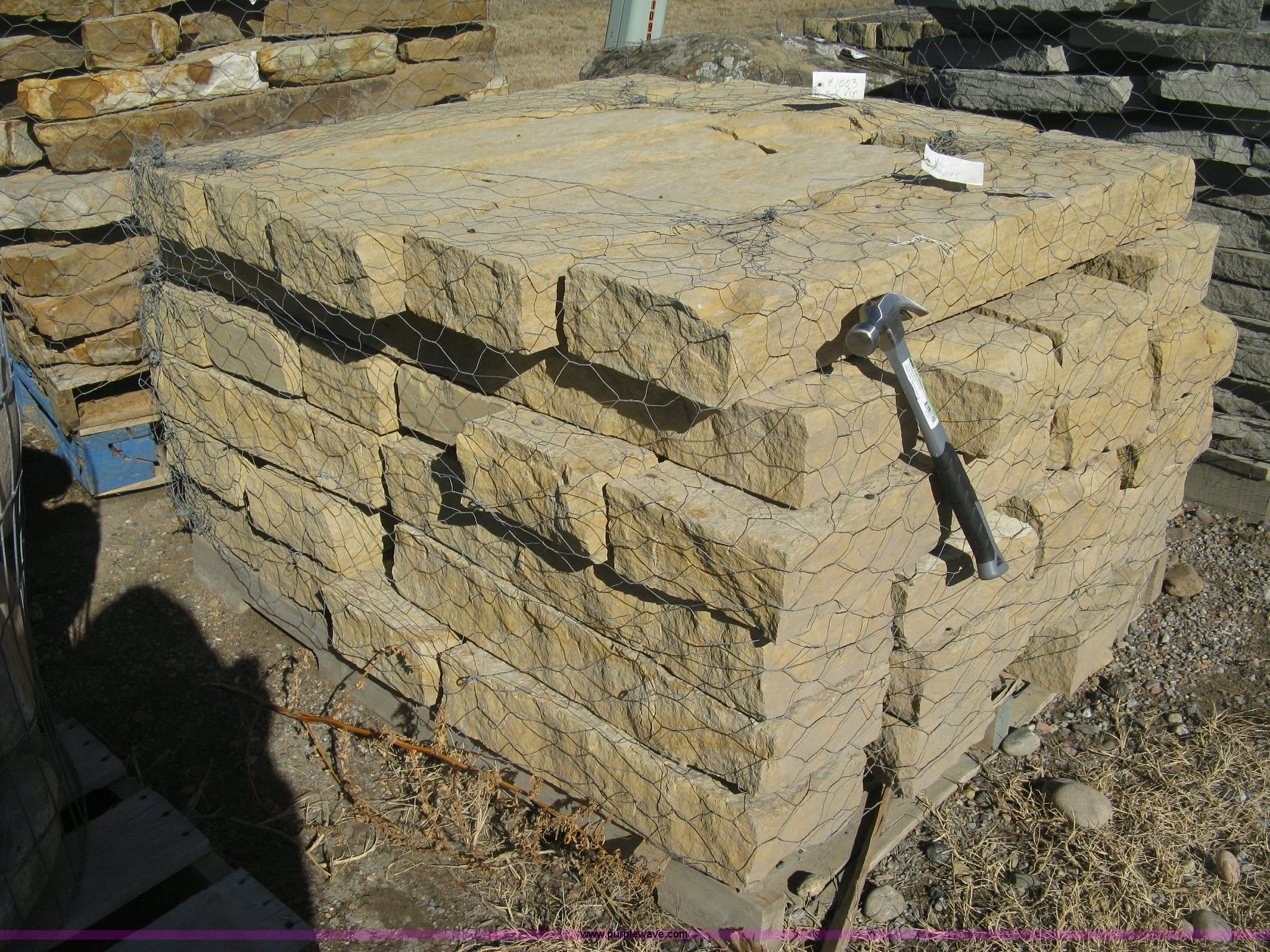 4" X 8" Buff stone in Wichita, KS | Item Z9984 sold | Purple Wave