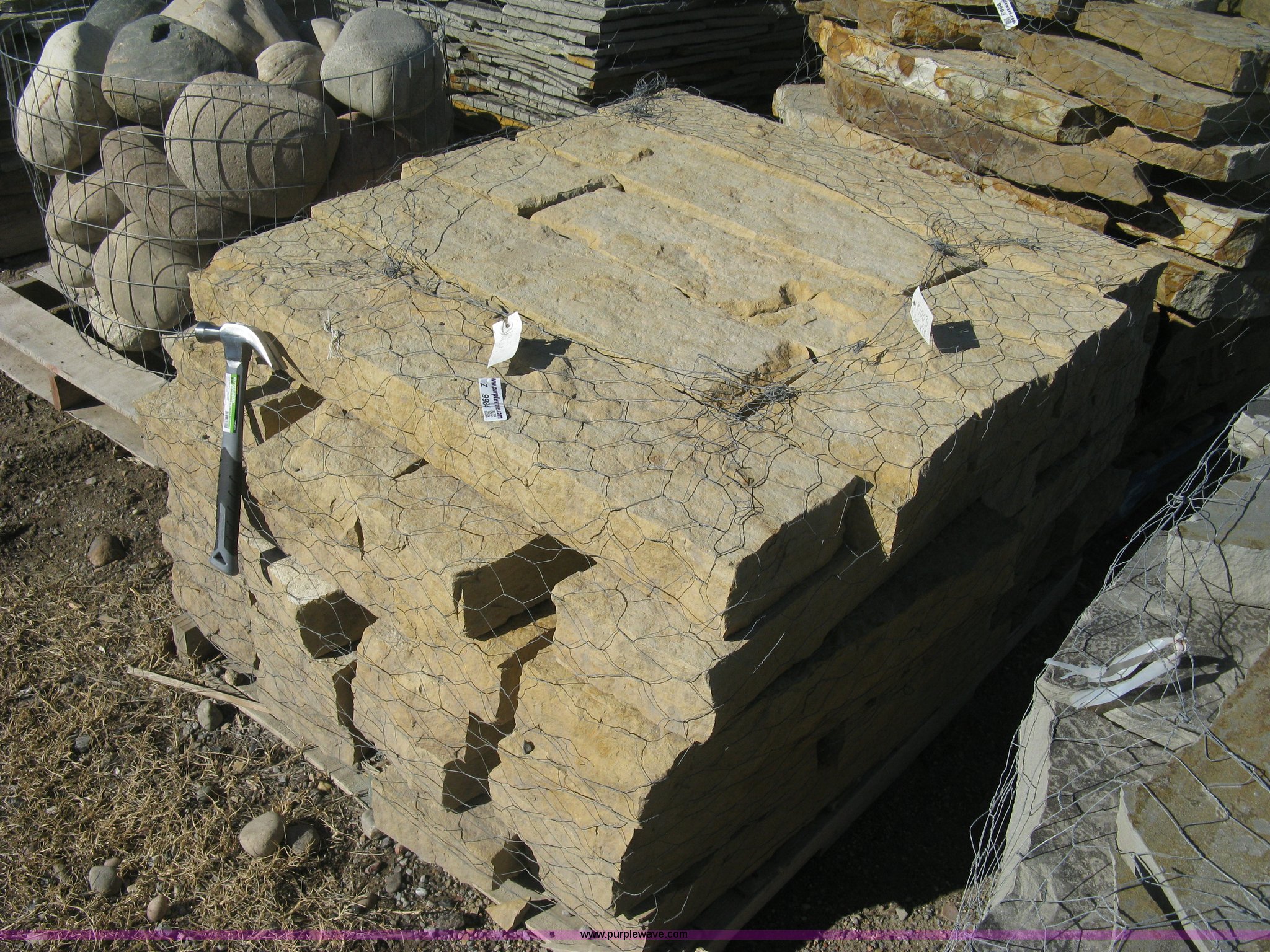 4" X 8" Buff stone in Wichita, KS | Item Z9984 sold | Purple Wave