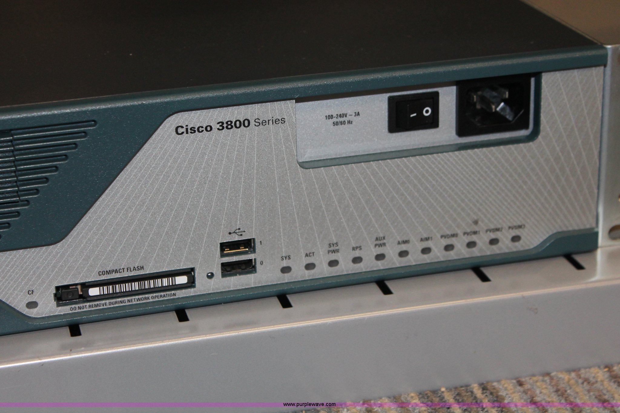 Cisco 3825 router with T3/E3 card installed in Newton, KS | Item W9497 ...