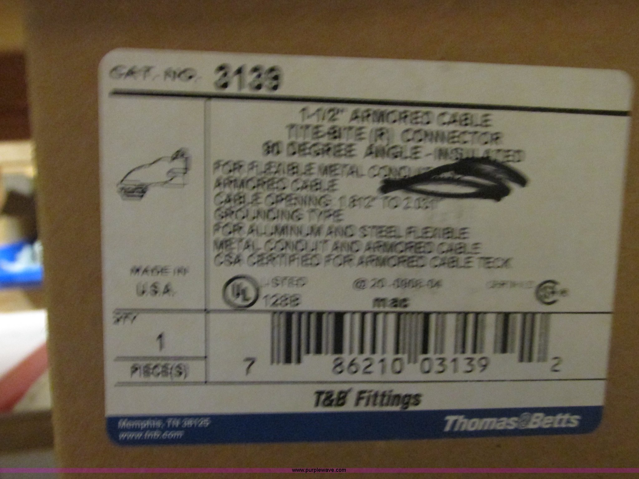Assorted electrical conduit flex connectors, unions, and splice unions ...