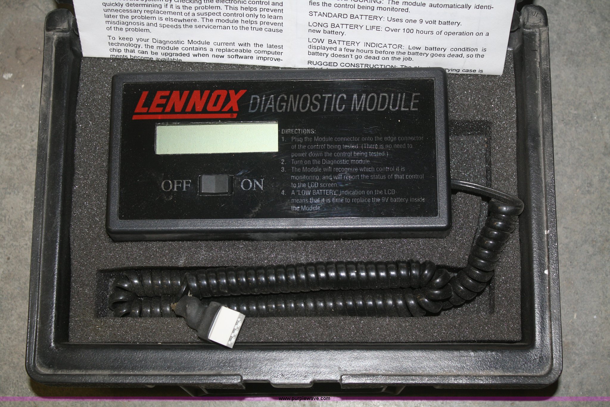 Lennox diagnostic module fluorescent leak detection system in Rossville ...