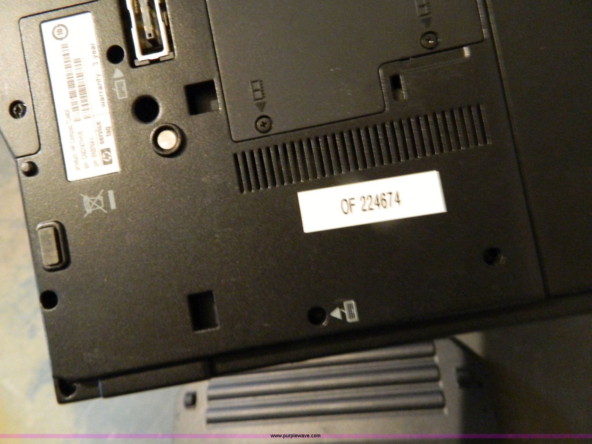 2007 HP TC4400 laptop computer in Salina, KS | Item W9124 sold | Purple ...