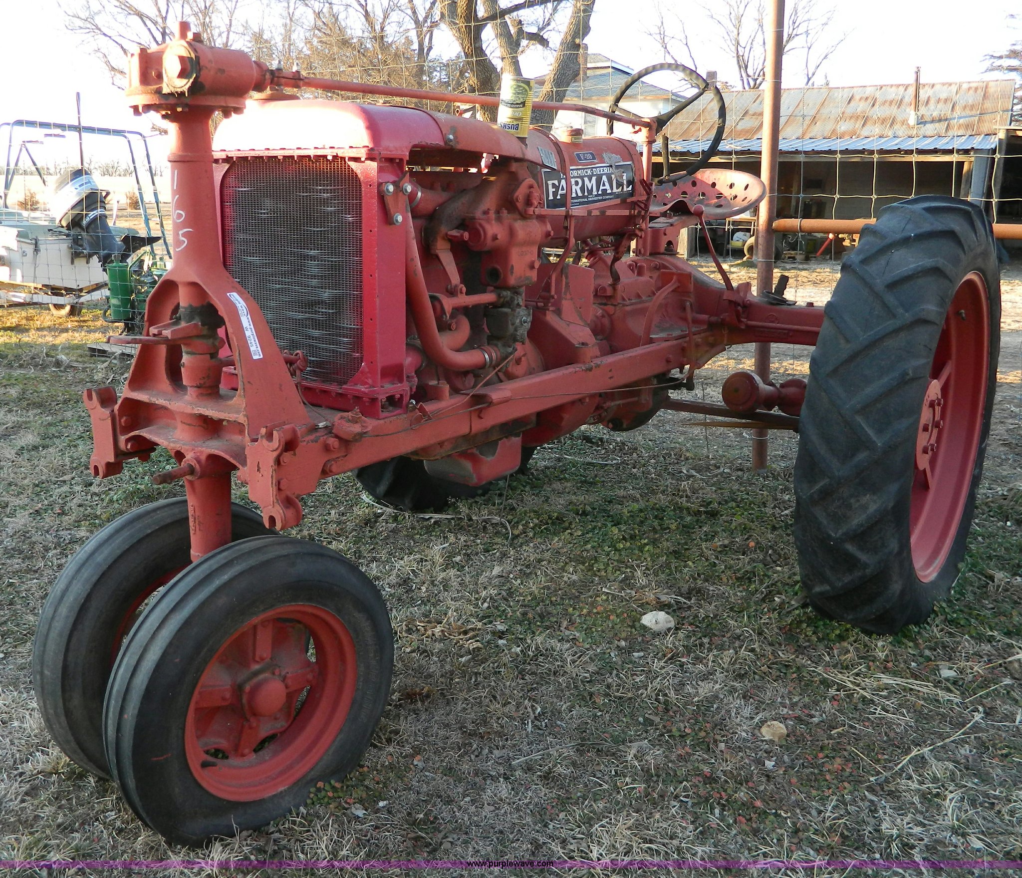 1937 Farmall F20 tractor in Miltonvale, KS | Item W9245 sold | Purple Wave