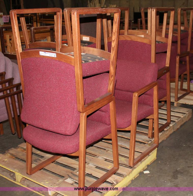 (13) upholstered wood office chairs in Wichita, KS | Item M9217 sold ...