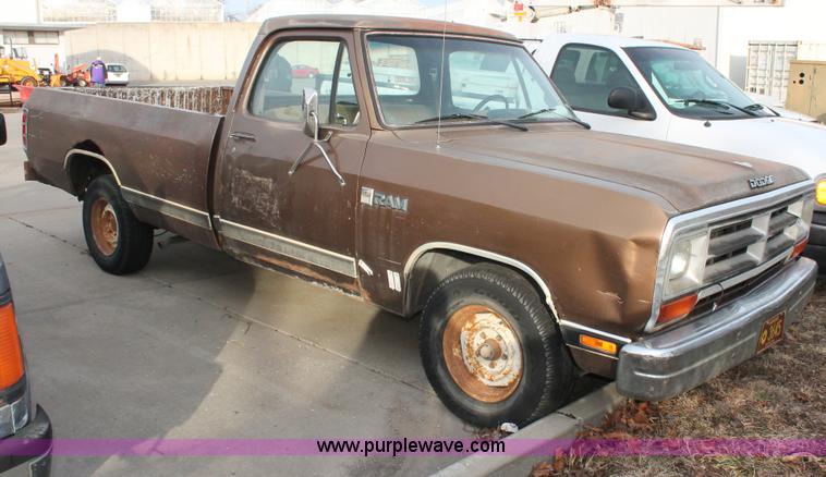 1987 Dodge D100 Custom pickup truck in Manhattan, KS | Item W9376 sold ...