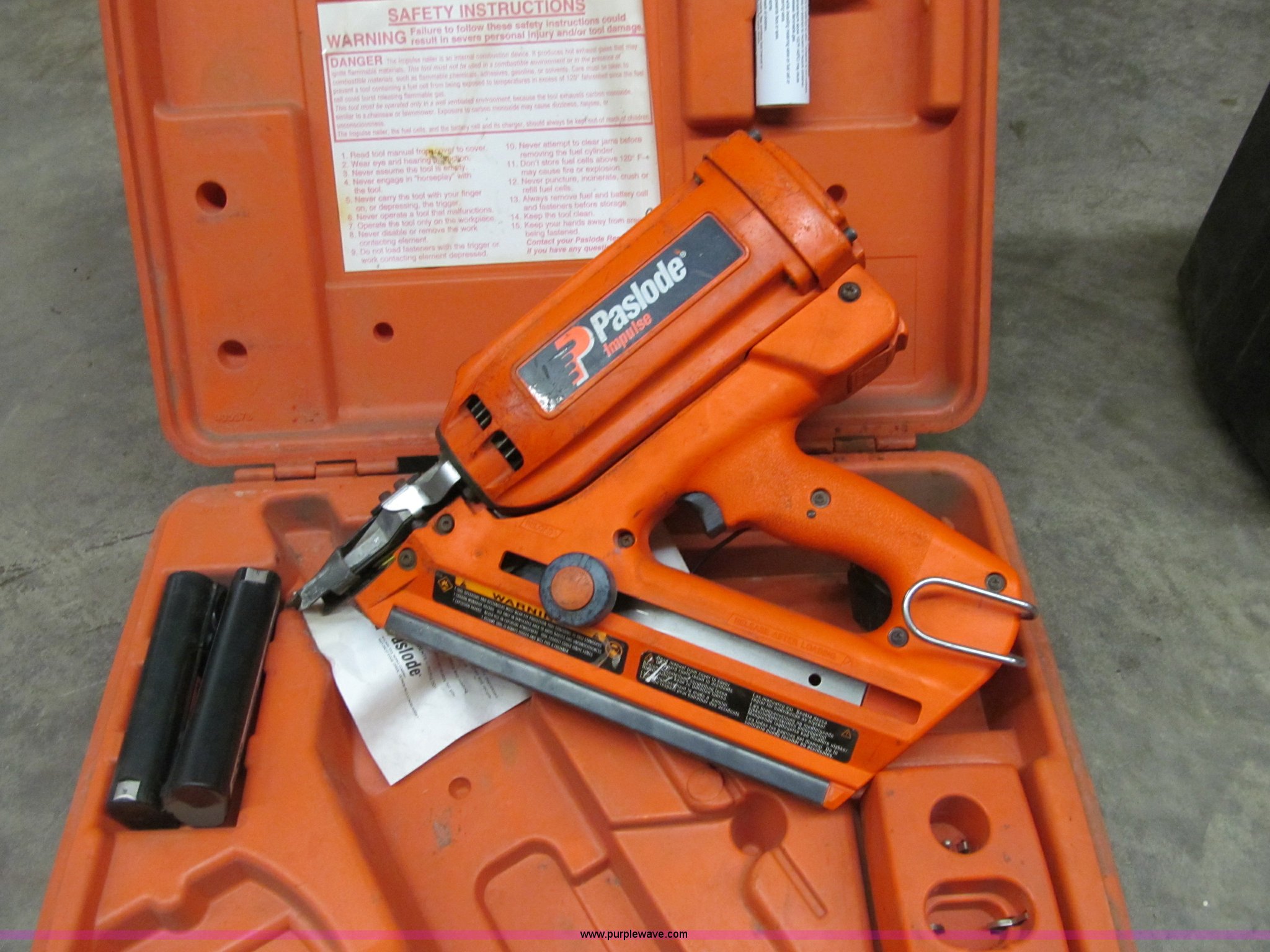 Paslode Impulse nail gun in Neillsville, WI | Item G2531 sold | Purple Wave